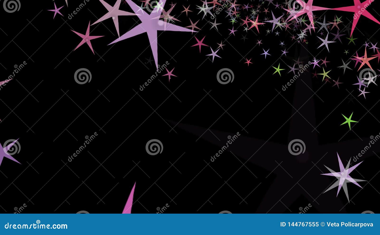 Background of Multi-colored Stars. Abstract Background Pattern Stock ...
