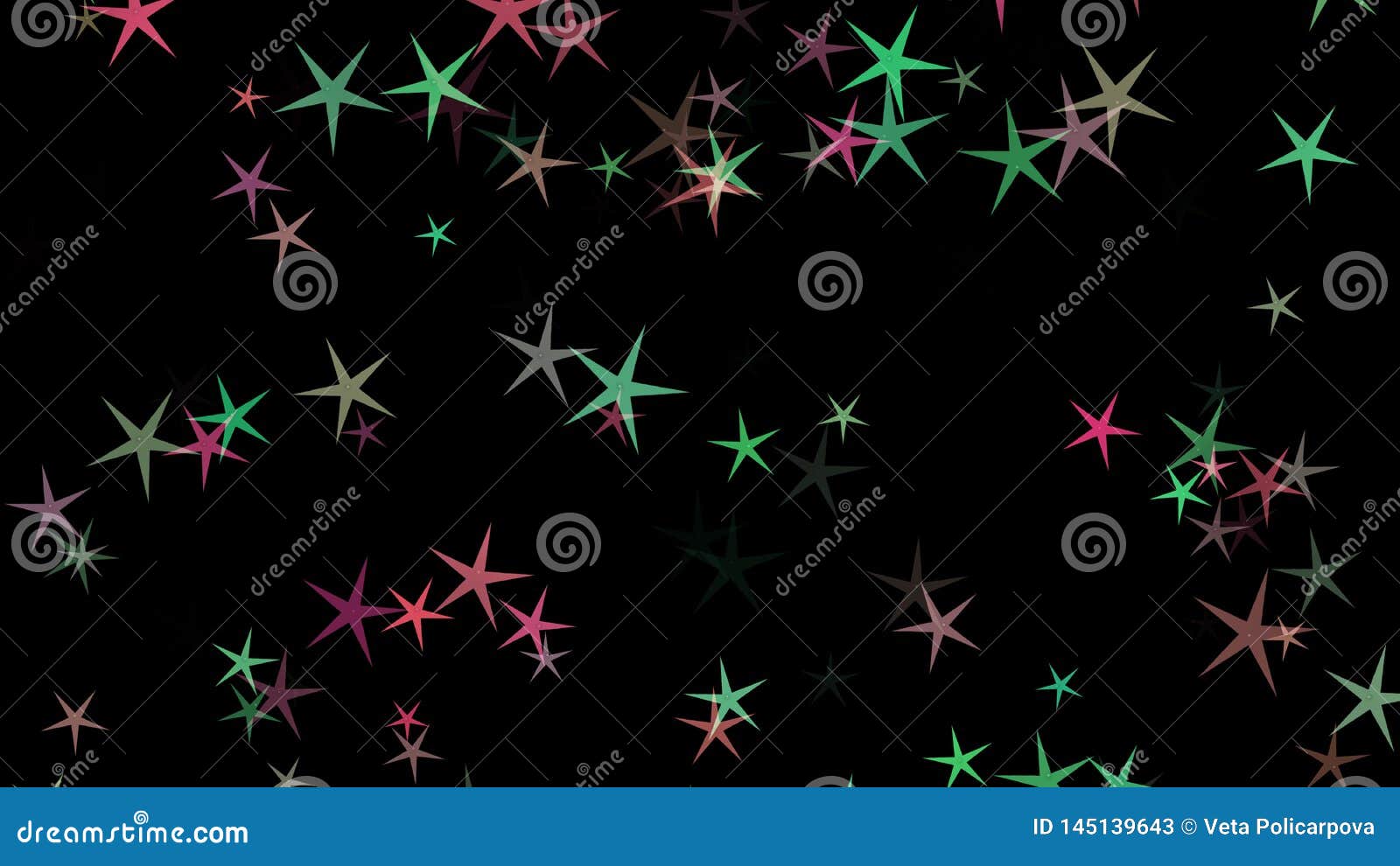 Background of Multi-colored Stars. Abstract Background Pattern Stock ...