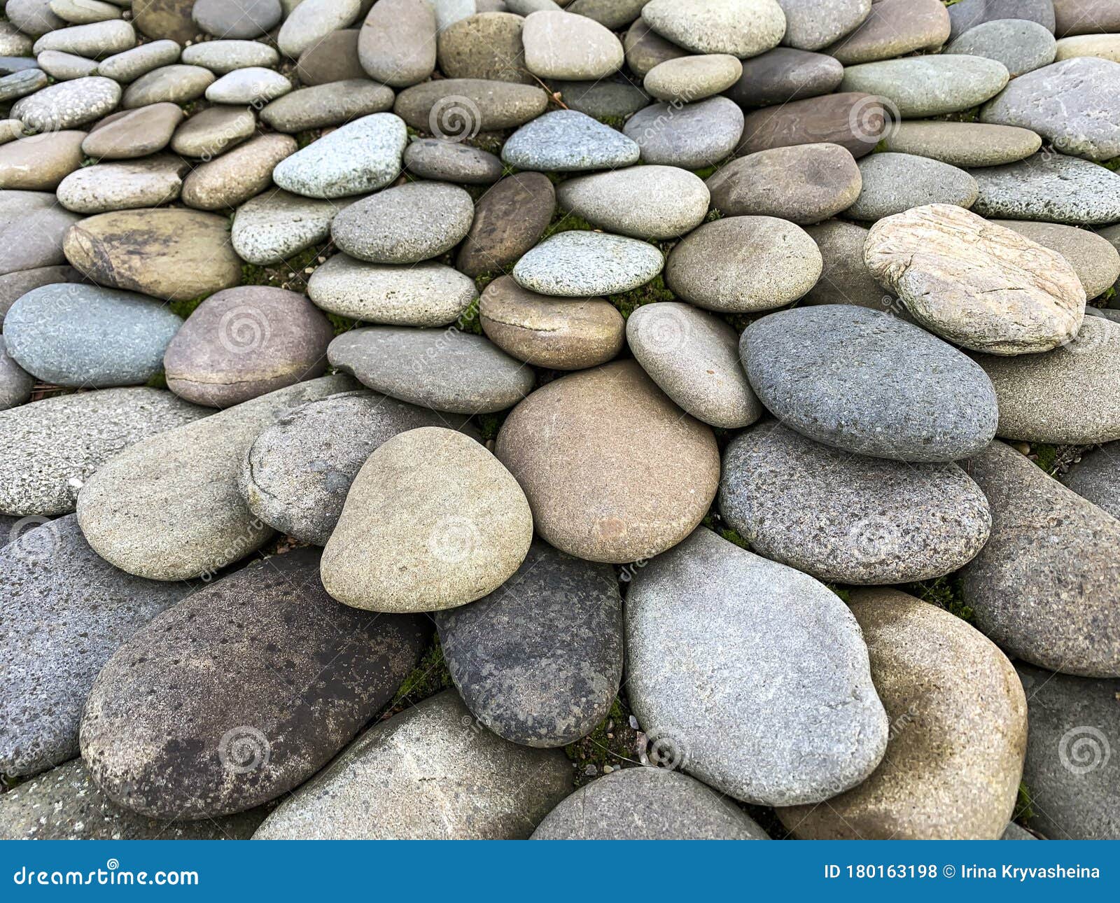 Background from Multi-colored Stones of Different Shapes Stock Photo ...