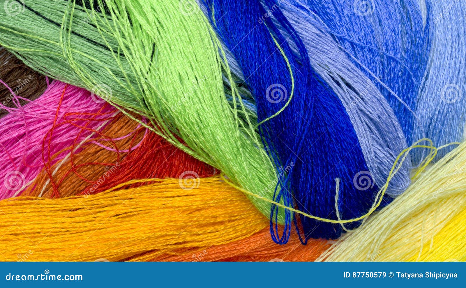 Background from Multi-colored Threads. Colors of Thread Stock Image ...