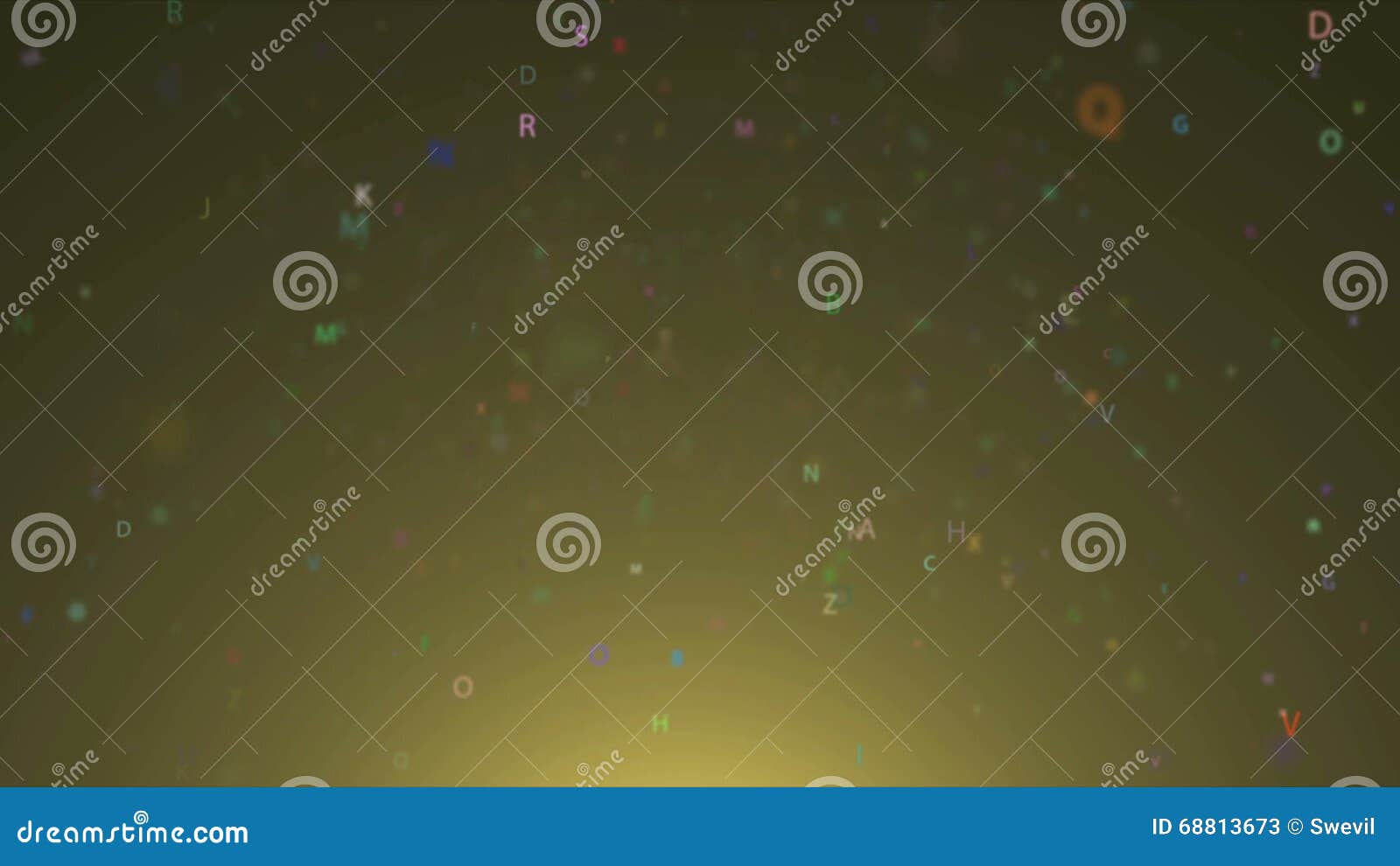 Background of Multicolored Floating Letters Stock Video - Video of ...