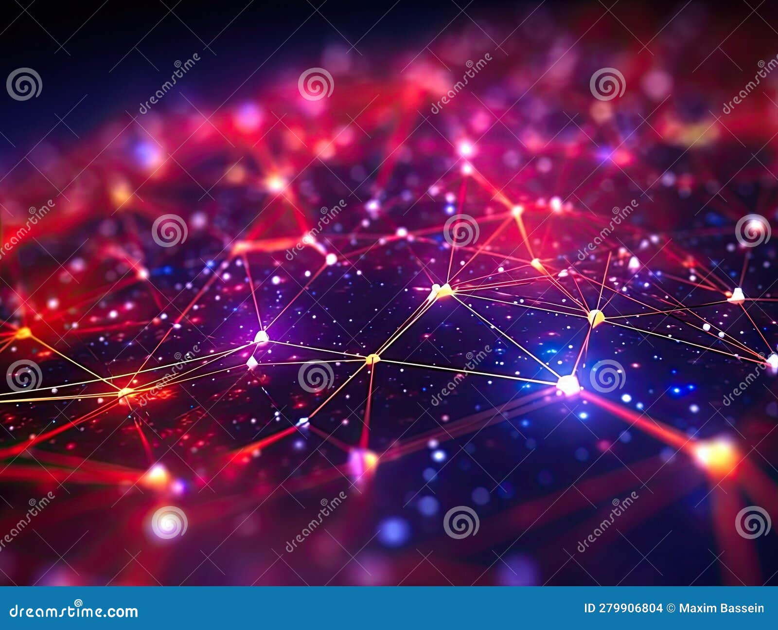 A Background of Multicolored Lines Showing Telecommunications and Data ...