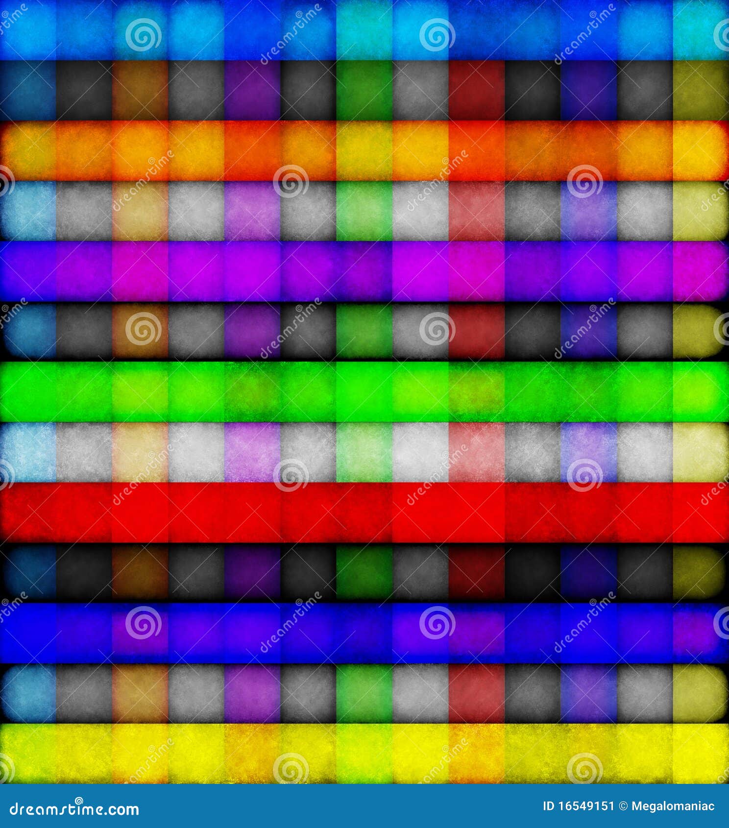 Background of Multicolored Squares Stock Illustration - Illustration of ...