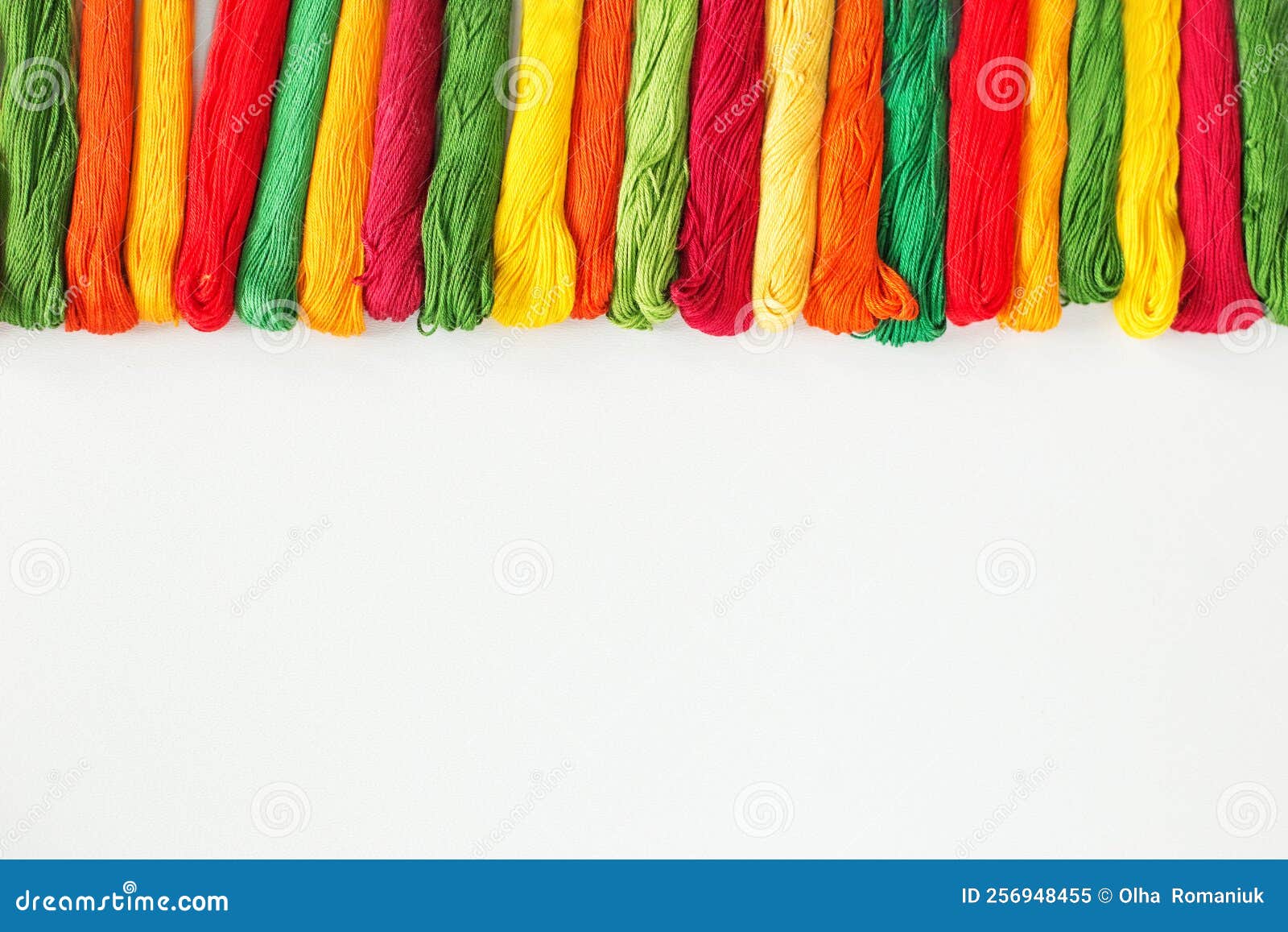 Background from Multicolored Threads, Embroidery Floss. Hobby and DIY ...