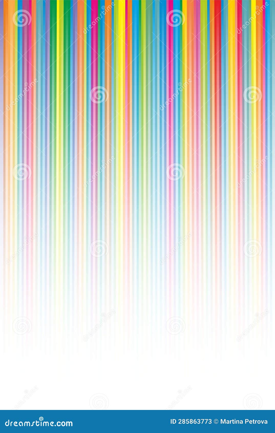 Background, Multicoloured Vertical Lines, Colour Transition To White ...
