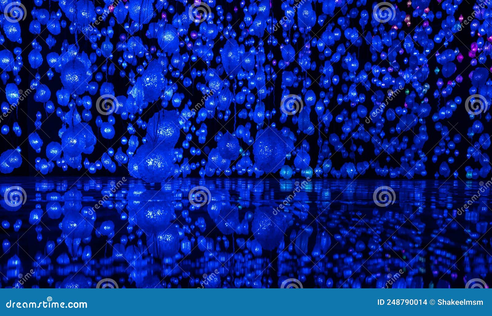 Background with Multiple Colorful Lights Stock Photo - Image of ...
