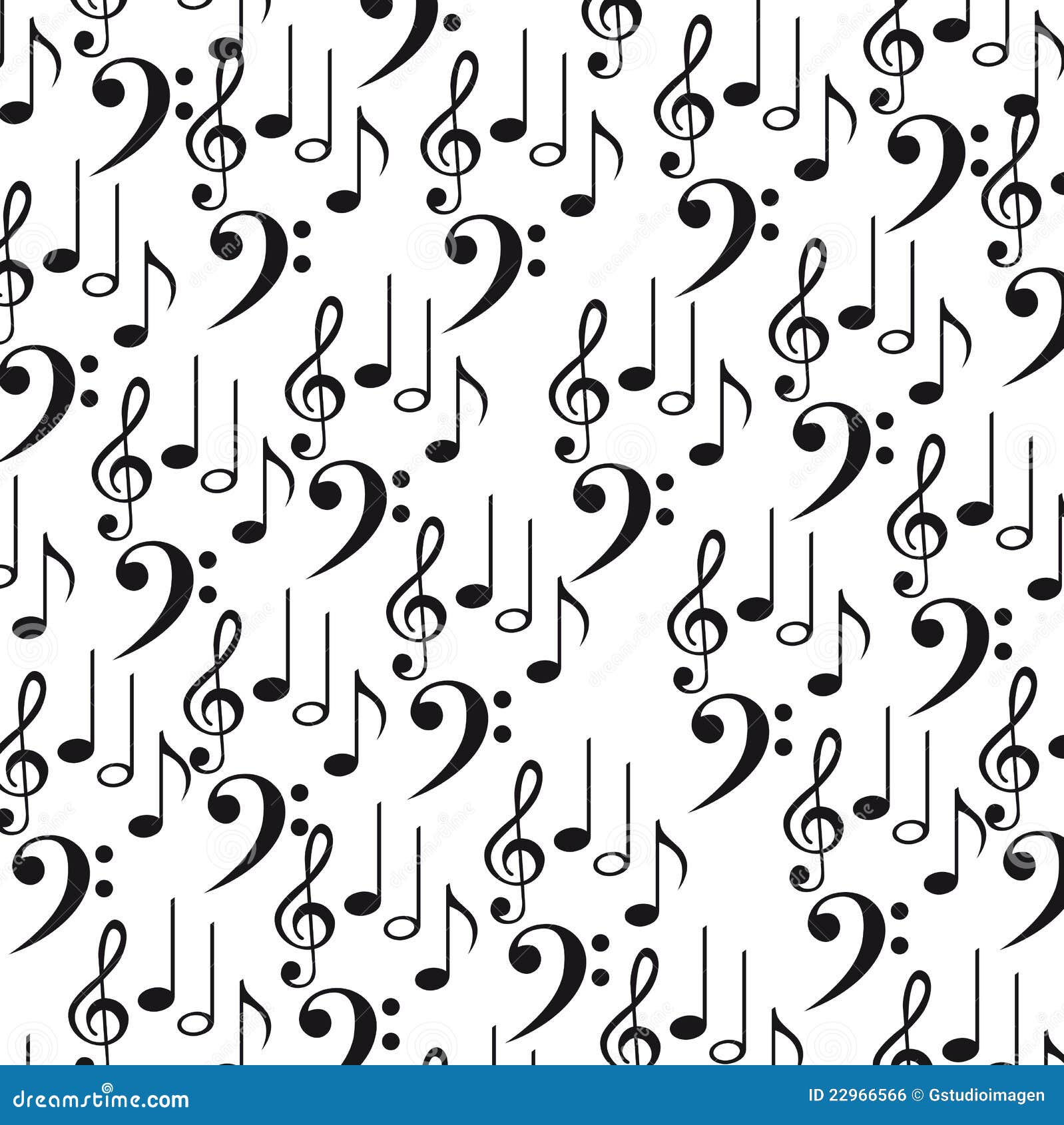 Background Musical notes stock vector. Illustration of modern - 22966566