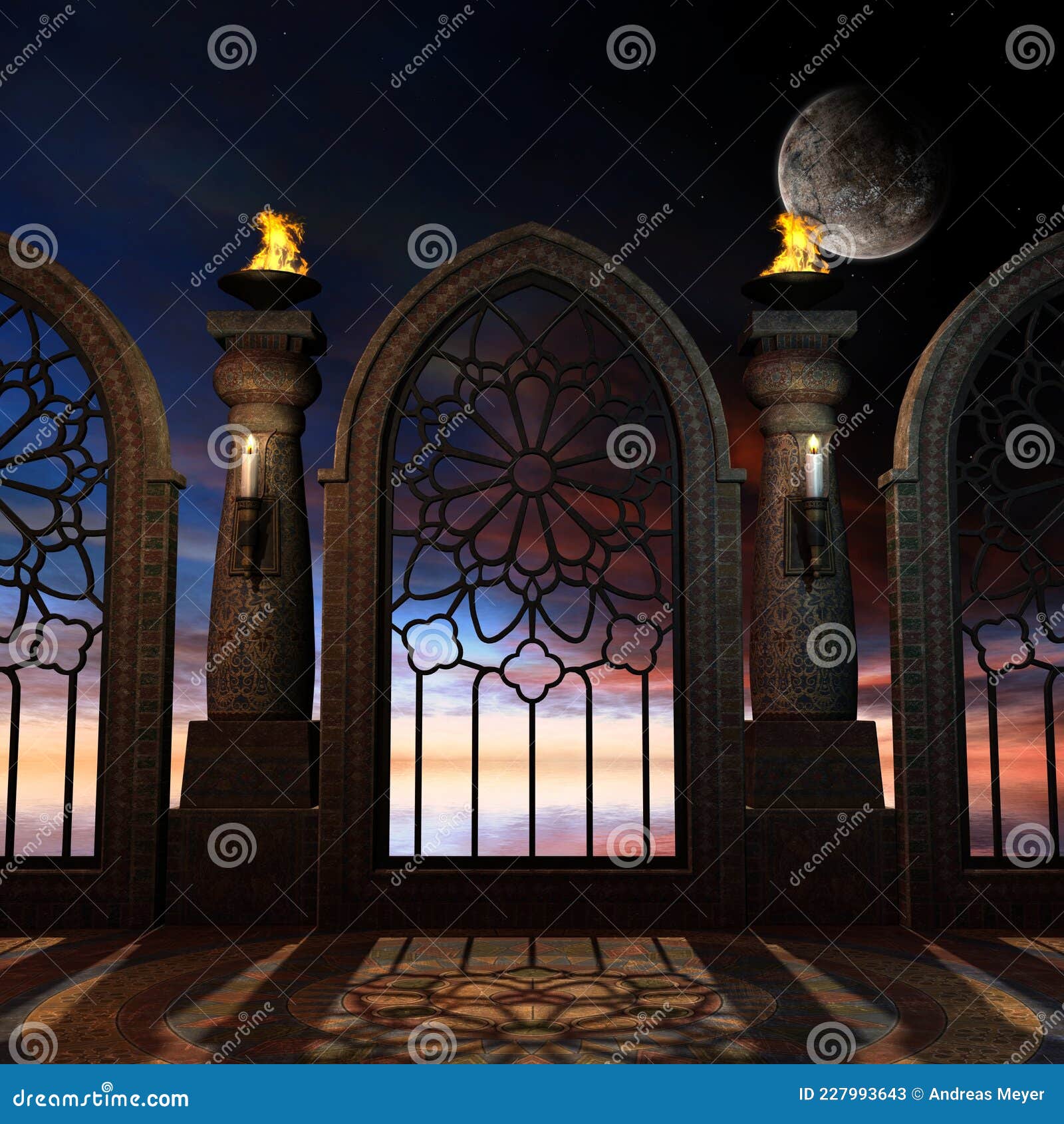 Background with a Mystical Atmosphere Stock Illustration - Illustration ...