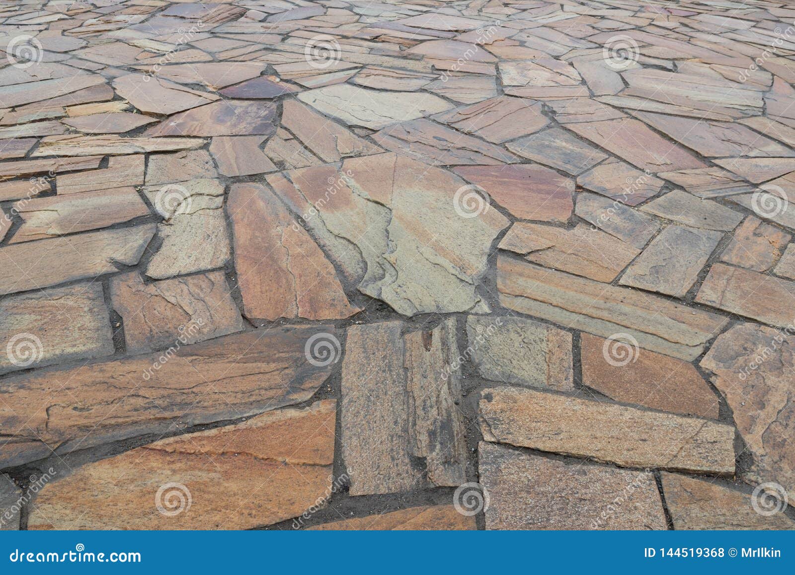Background from Natural Stone Slabs of Various Shapes in Perspective ...