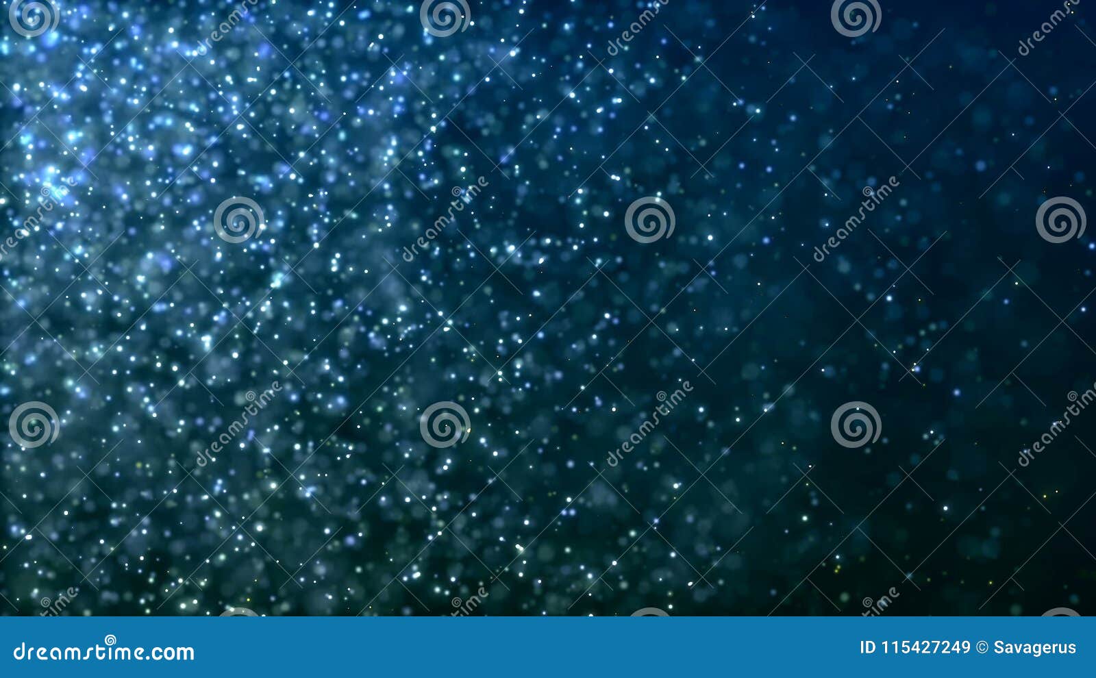 Background with Nice Blue Particles Stock Illustration - Illustration ...
