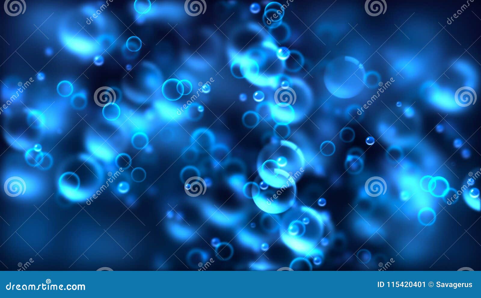 Background with Nice Flying Bubbles Stock Illustration - Illustration ...