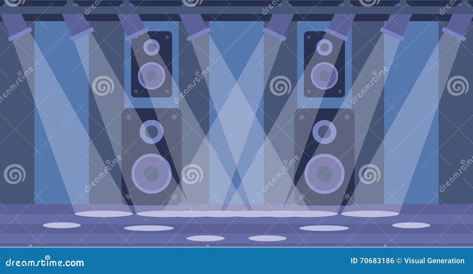 Background of night club. stock vector. Illustration of dance - 70683186