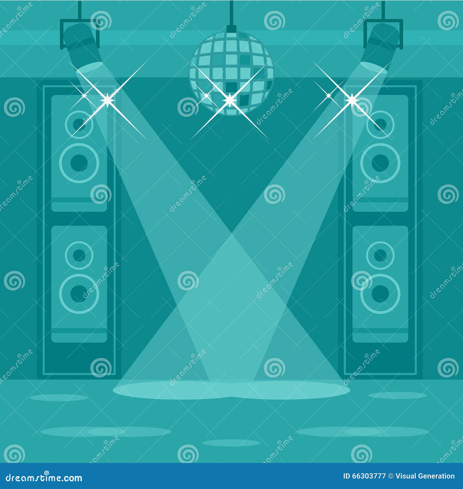 Background of night club. stock vector. Illustration of disco - 66303777