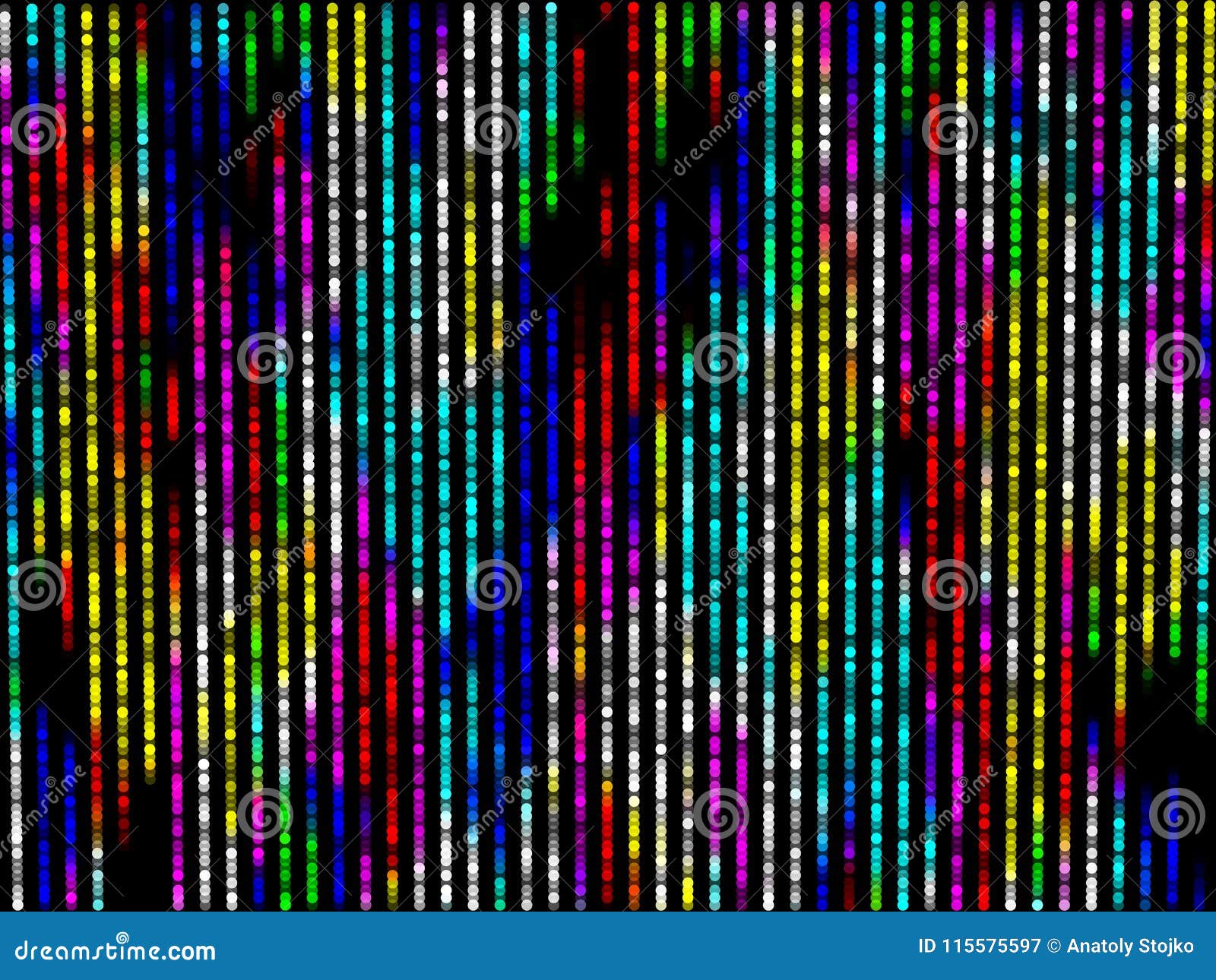 Background with Noise Color Dots Random Transparency in Columns Stock ...