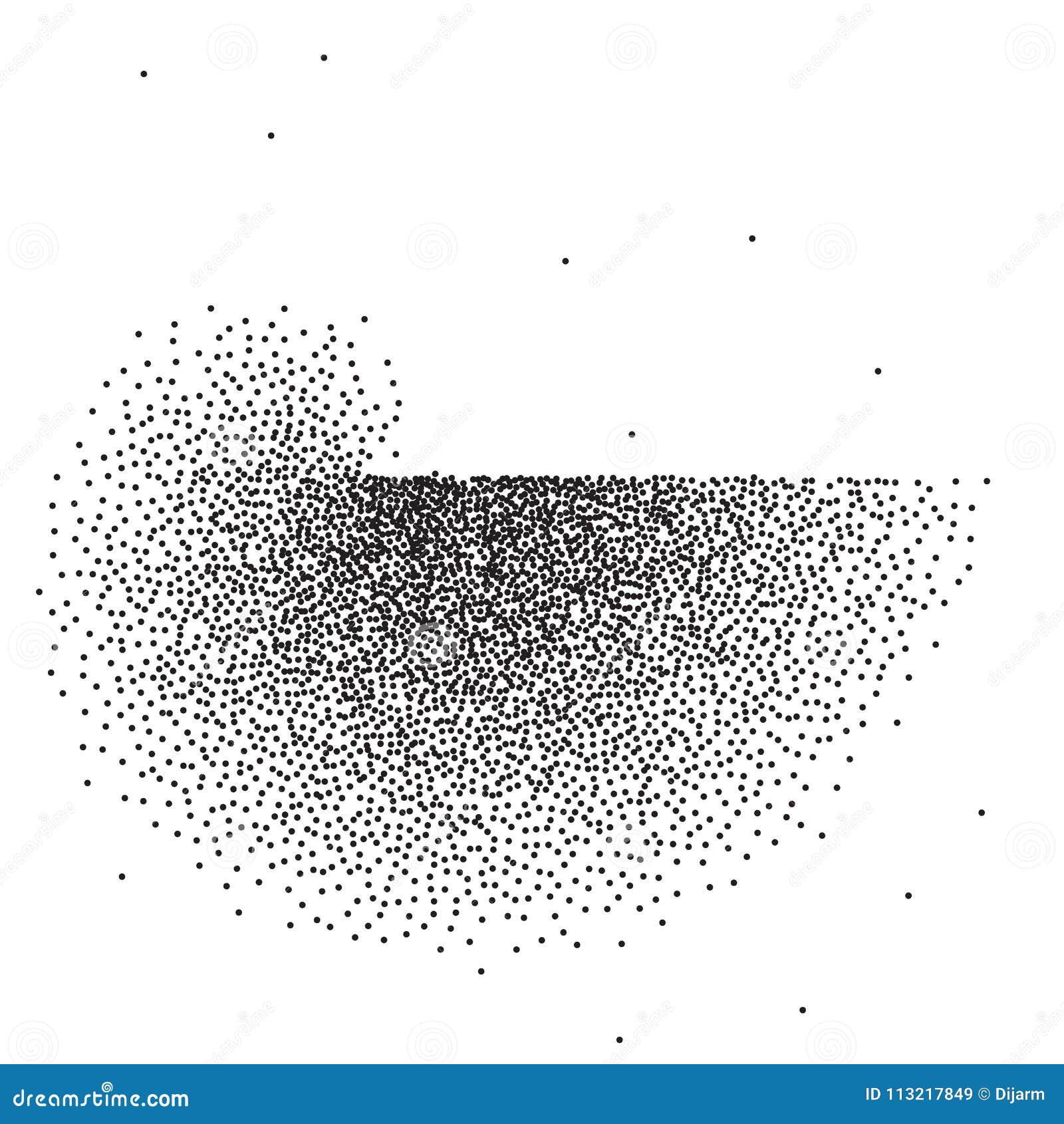 The Background Noise. Vector Illustration of Small Circles Stock ...