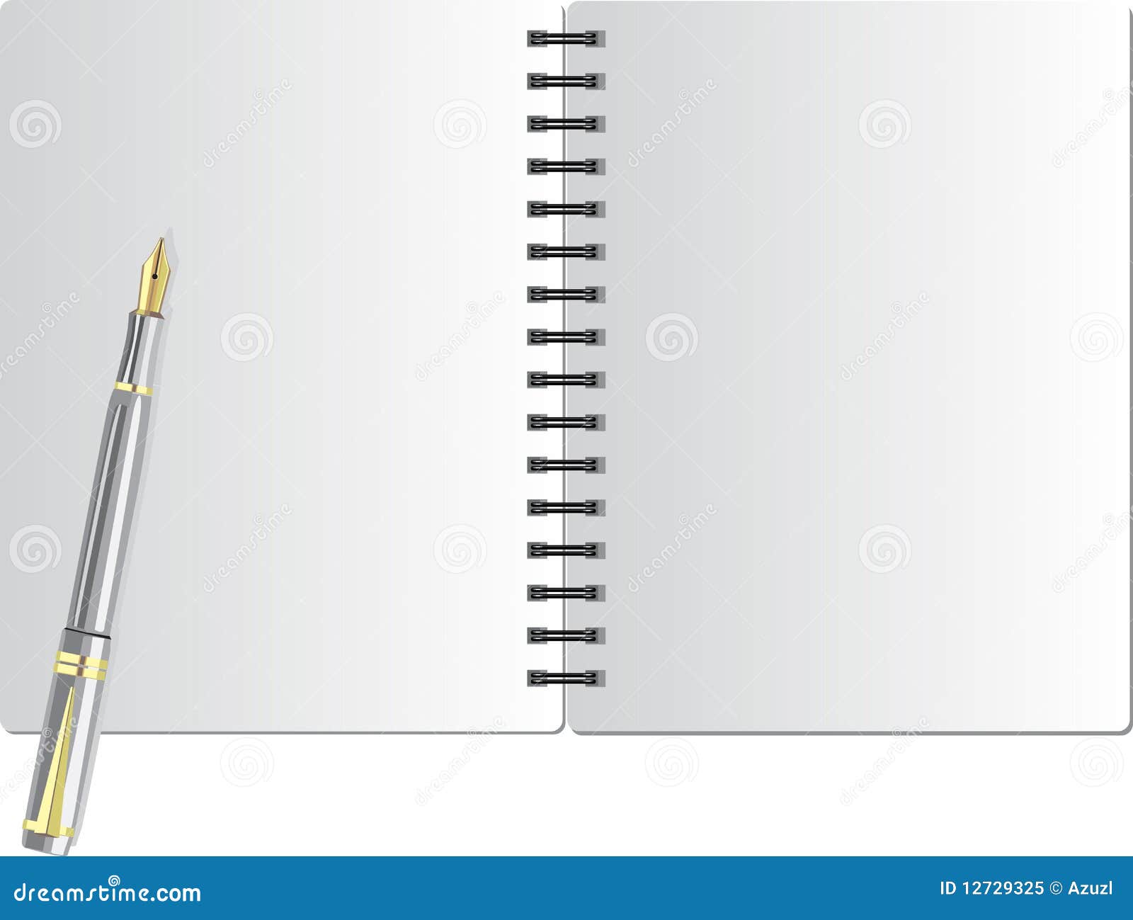 Background from Notebook on the Black Spring and W Stock Vector ...