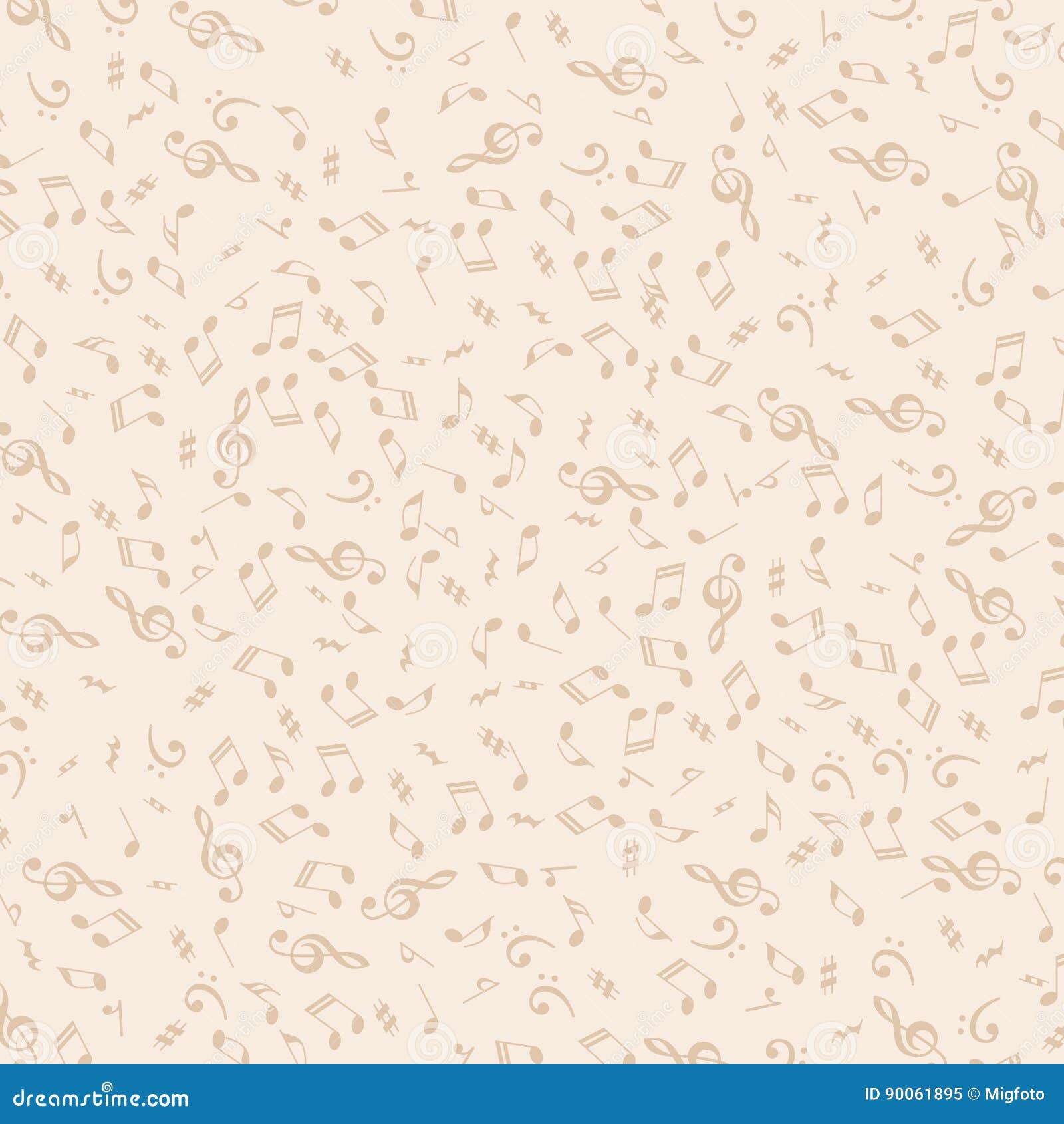 Background with notes. stock vector. Illustration of musician - 90061895