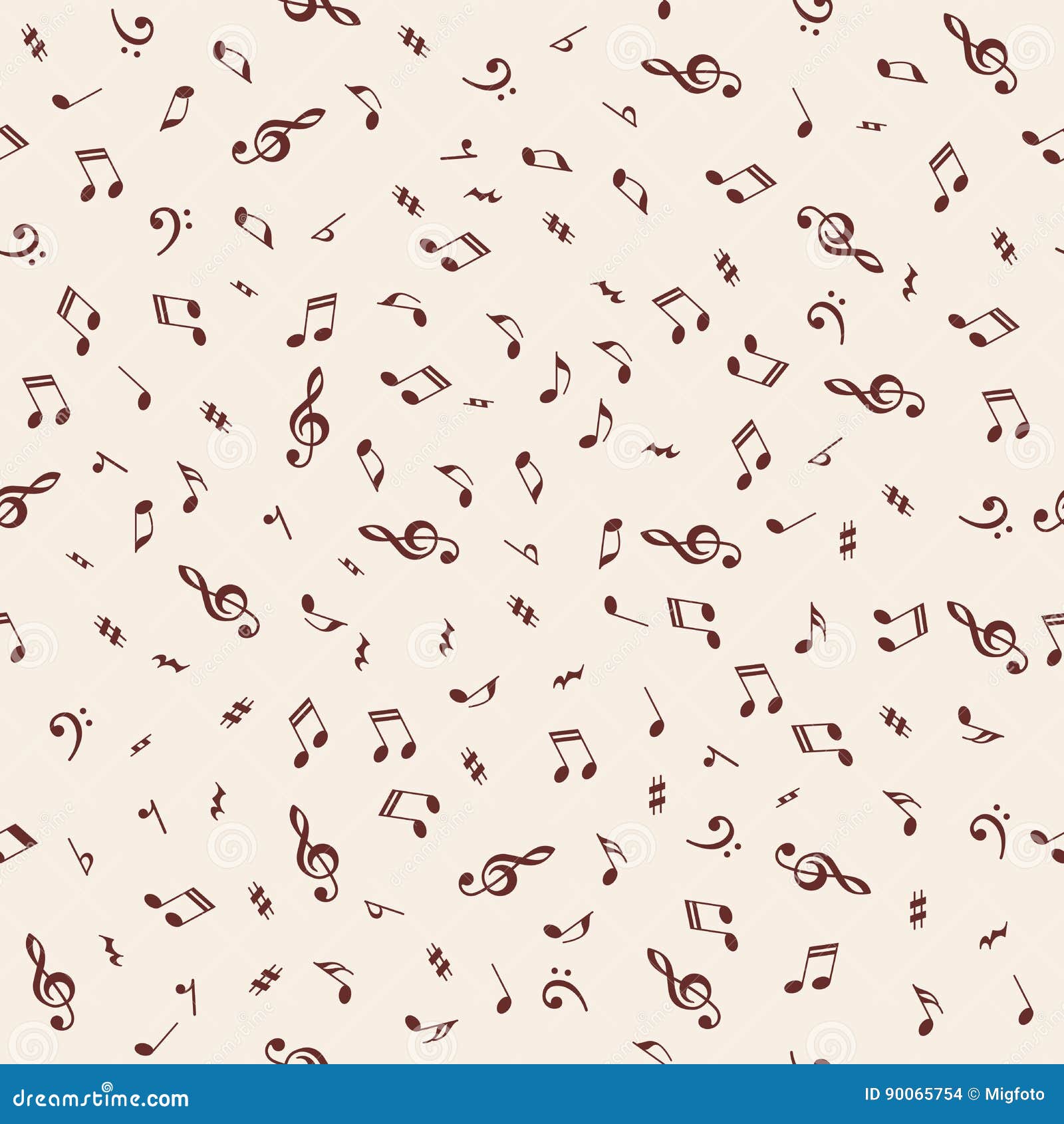 Background with notes. stock vector. Illustration of notes - 90065754