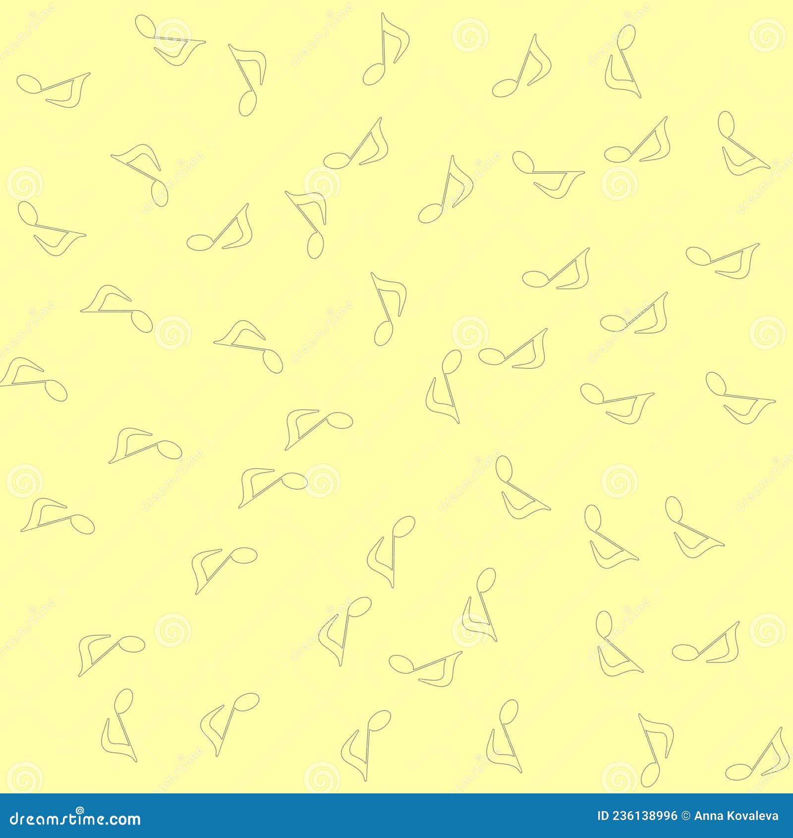 Background with Notes. the Notes are Randomly Arranged on the Canvas ...