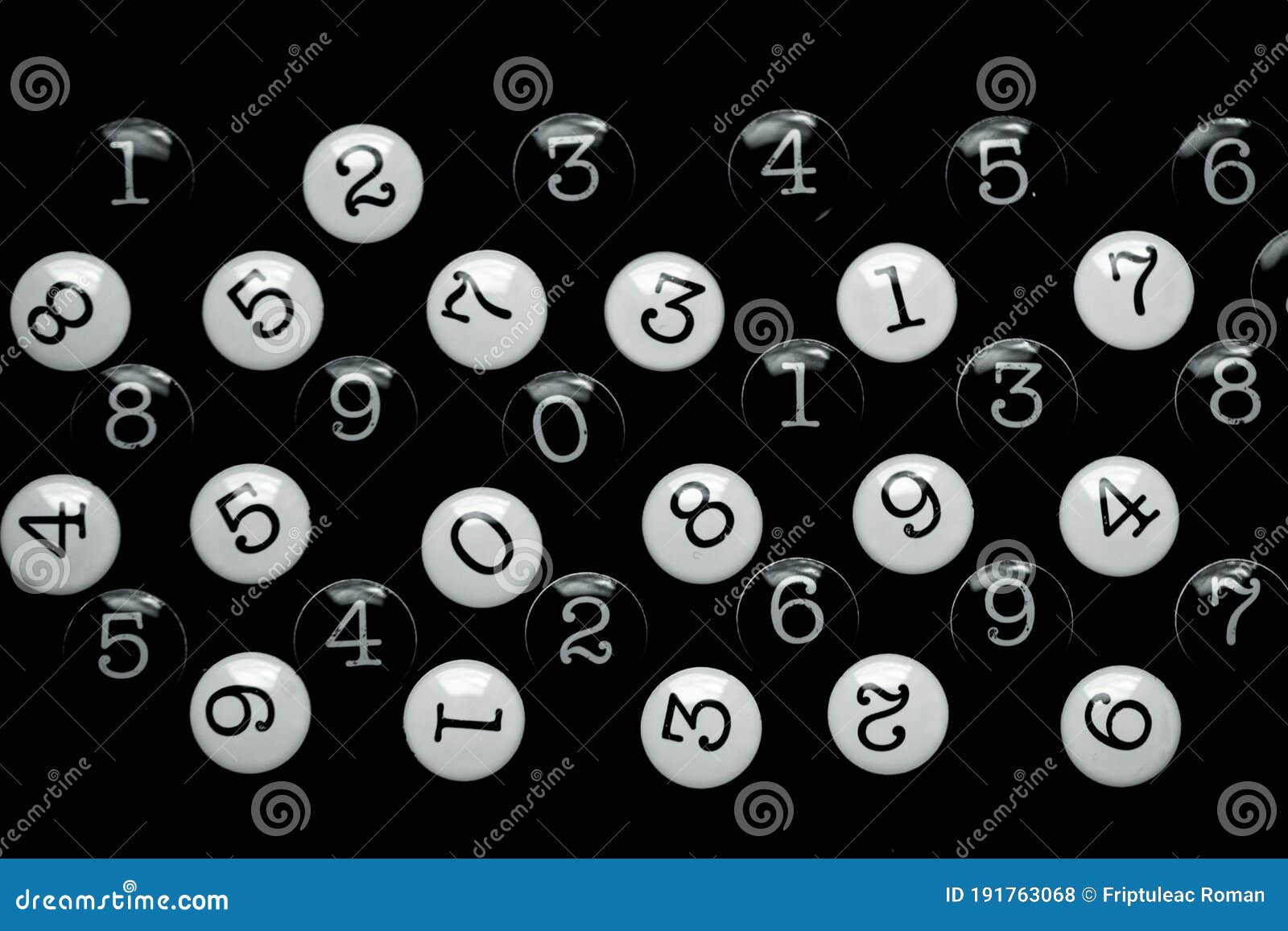 Background of numbers. stock photo. Image of computer - 191763068