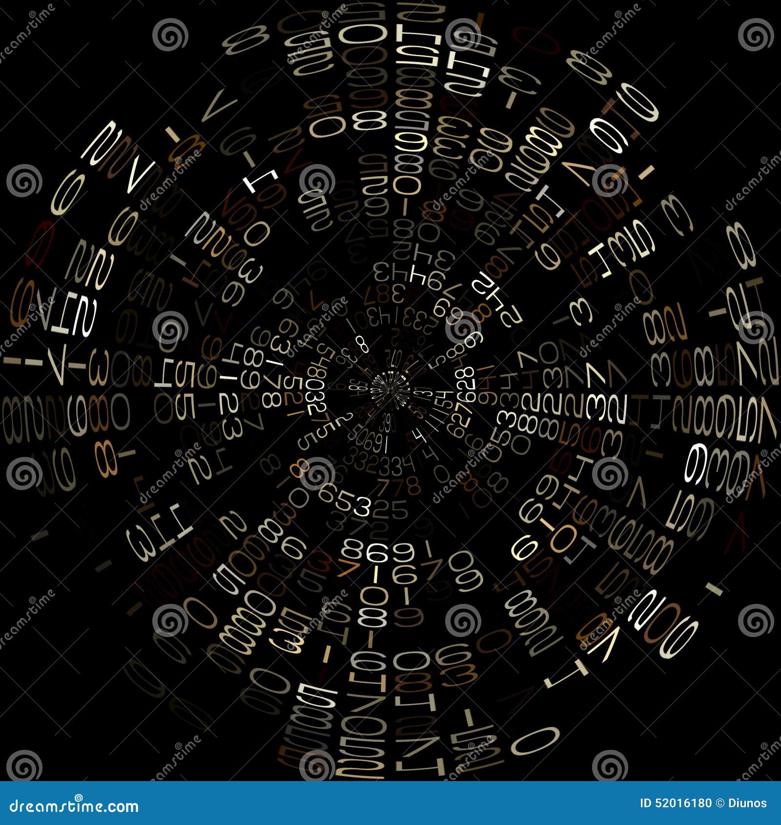 Background with numbers stock illustration. Illustration of cryptic ...