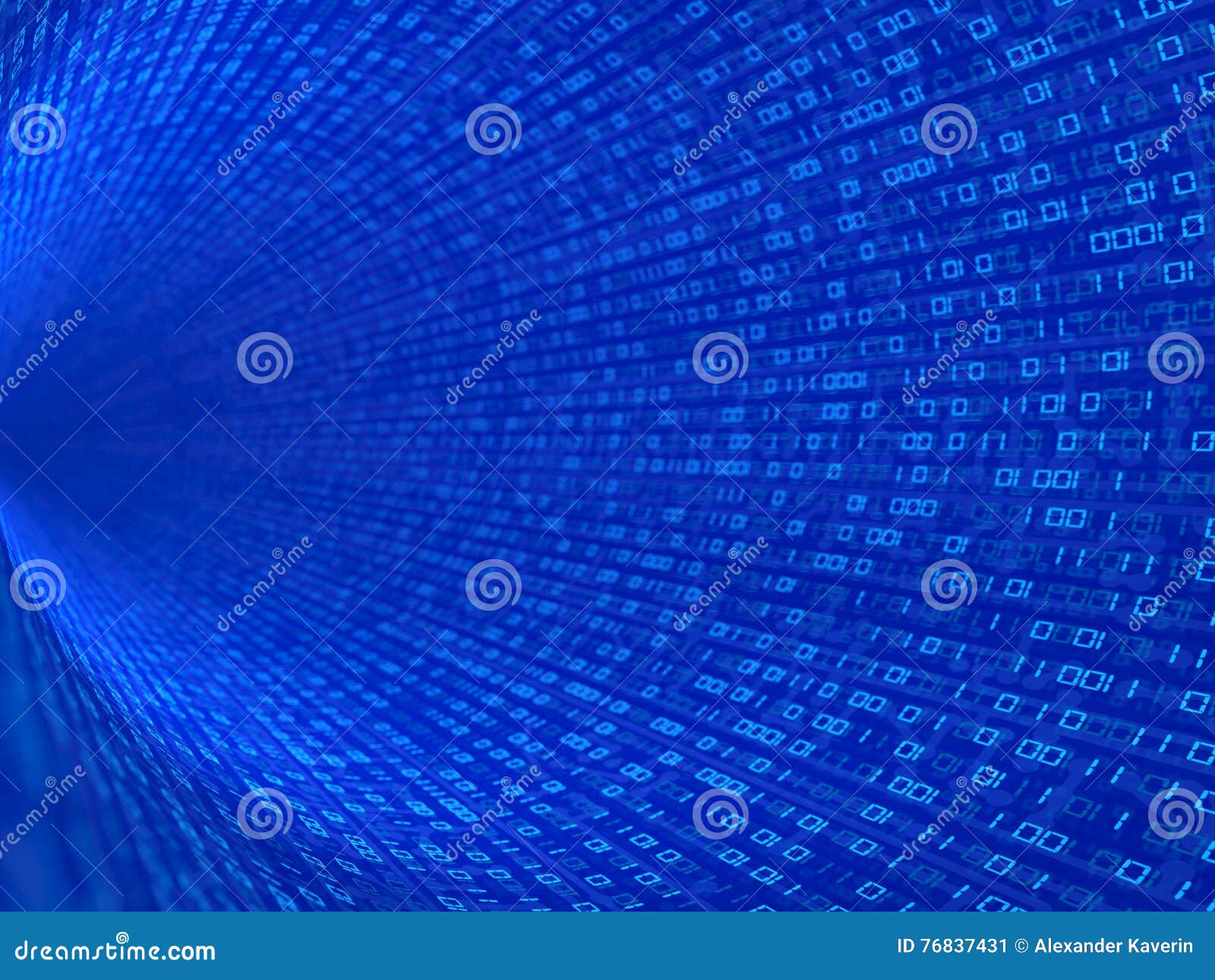 Background Numbers One and Zero Receding into the Distance Stock ...