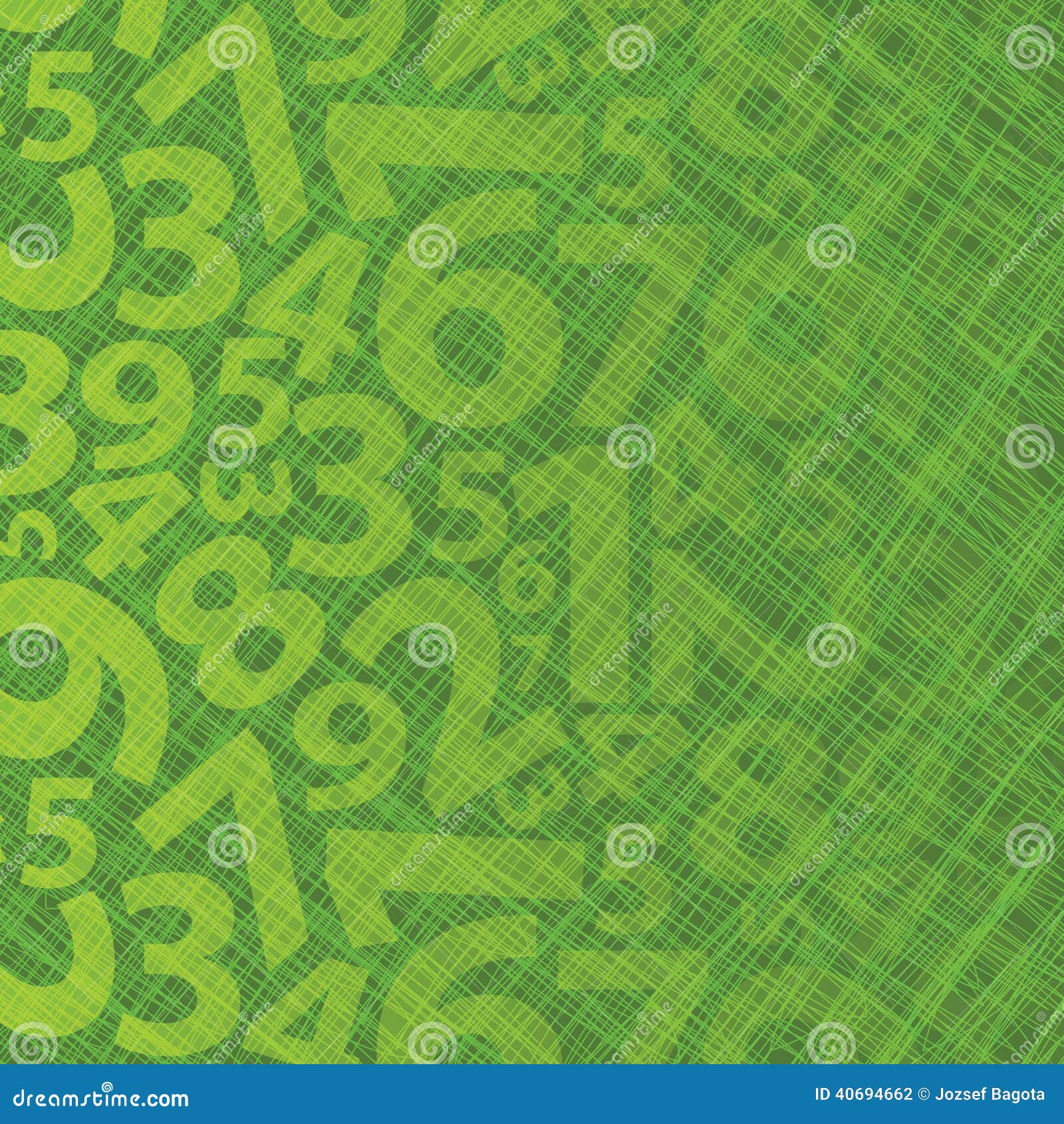 Background with Numbers stock vector. Illustration of four - 40694662