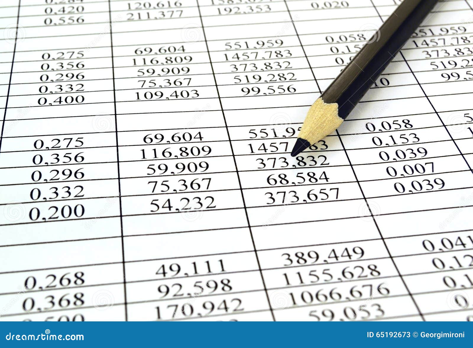 Background of the Numbers on Sheet Paper Stock Image - Image of blank ...