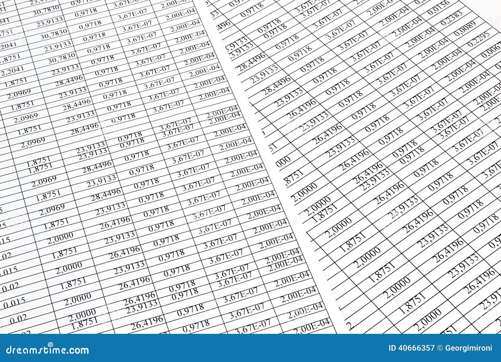 Background of the Numbers on Sheets Paper Stock Image - Image of date ...