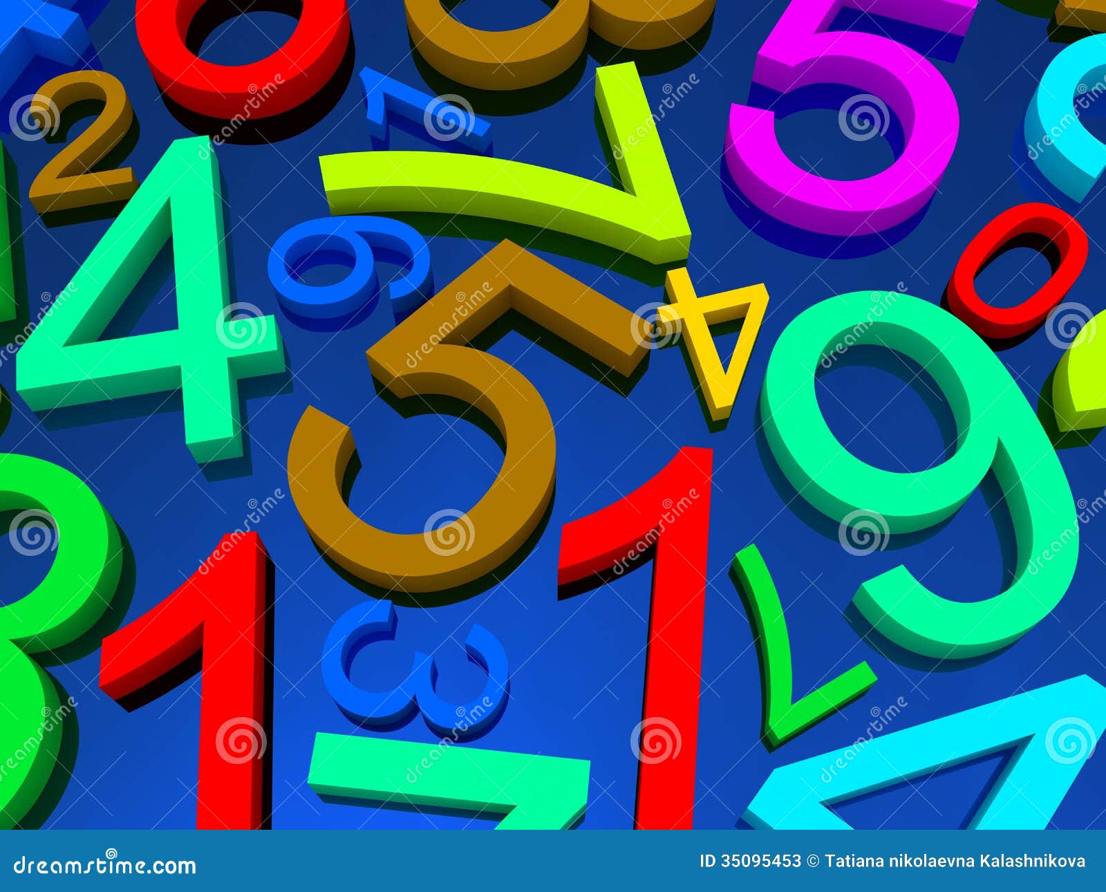 Background of numbers stock illustration. Illustration of digital ...