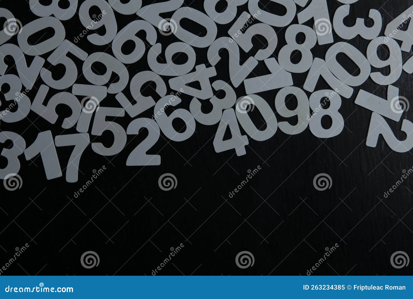 Seamless Pattern with Numbers. Financial Crisis Concept. Business ...