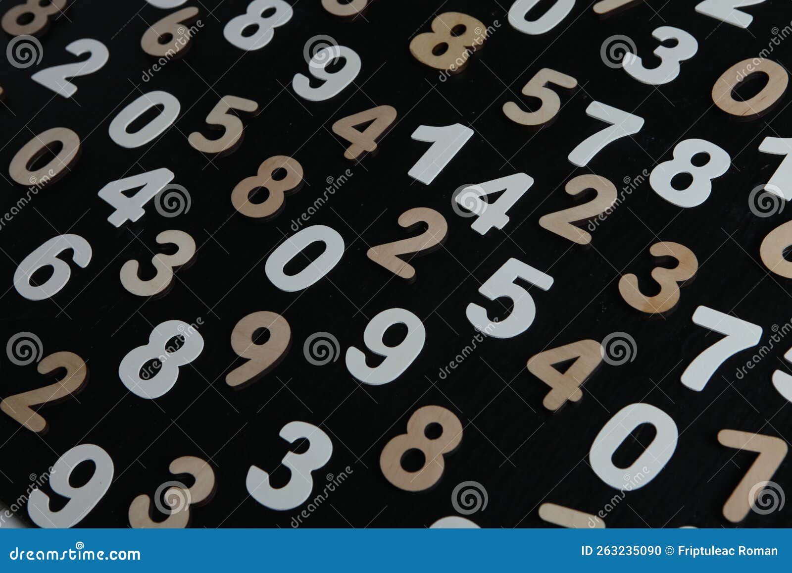 Seamless Pattern with Numbers. Financial Crisis Concept. Business ...