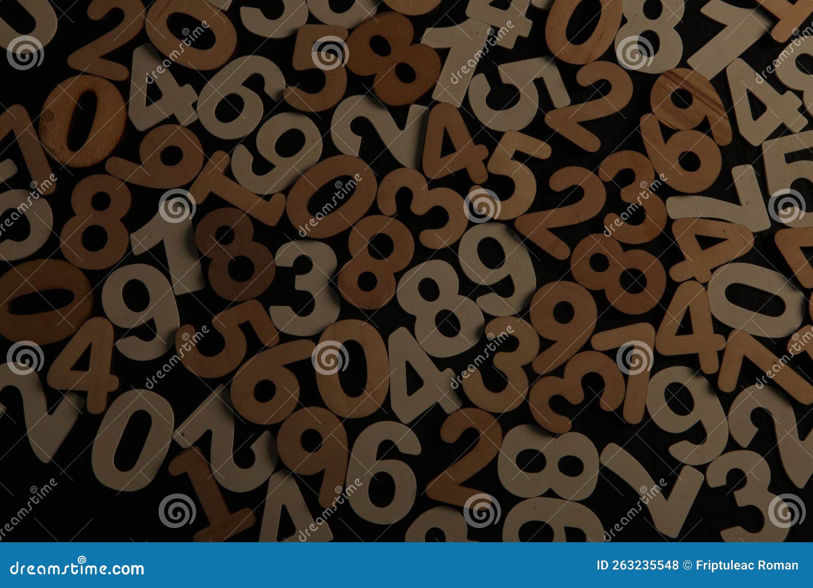 Seamless Pattern with Numbers. Financial Crisis Concept. Business ...