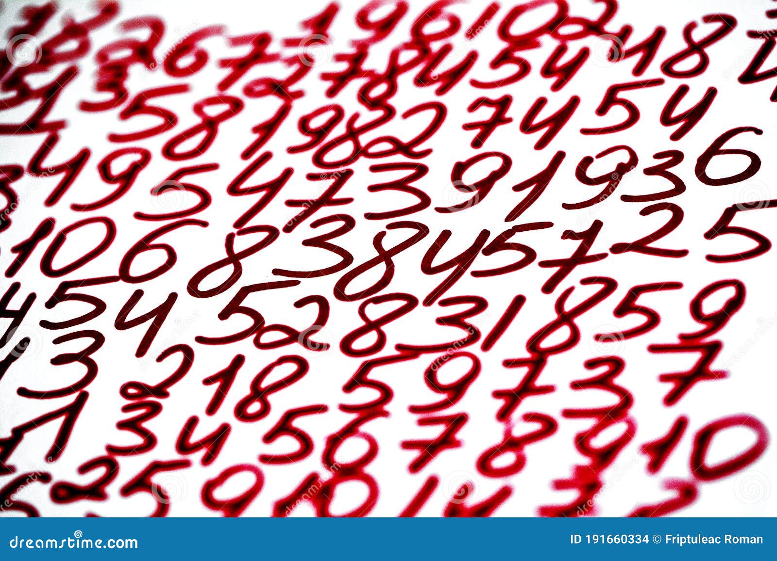 Background of numbers stock photo. Image of digit, pattern - 191660334