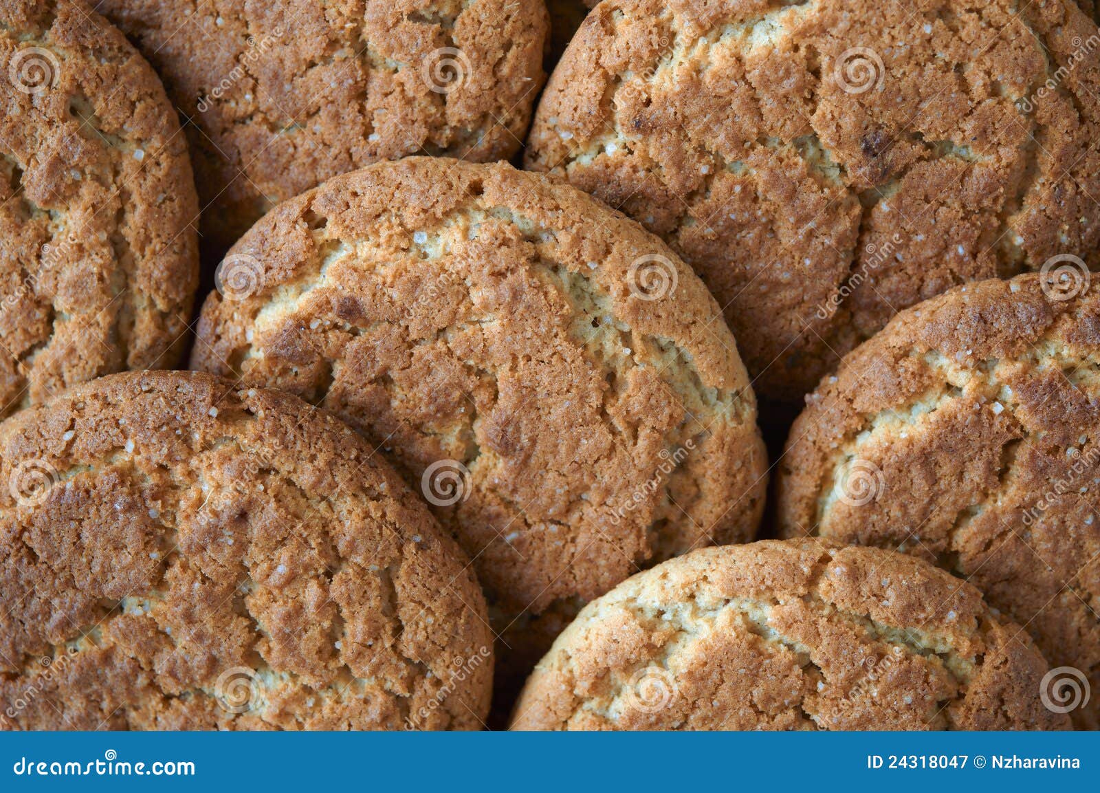 Background of the Oatmeal Cookies Stock Image - Image of delicious ...