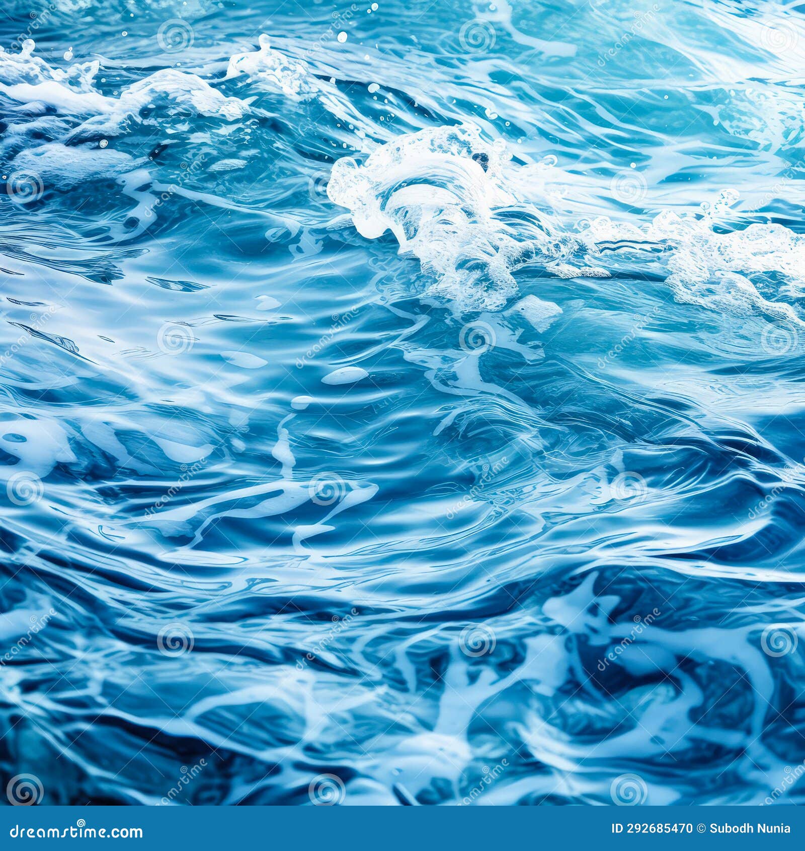 Background of Ocean Pattern with the Waves Forming Intricate Patterns ...