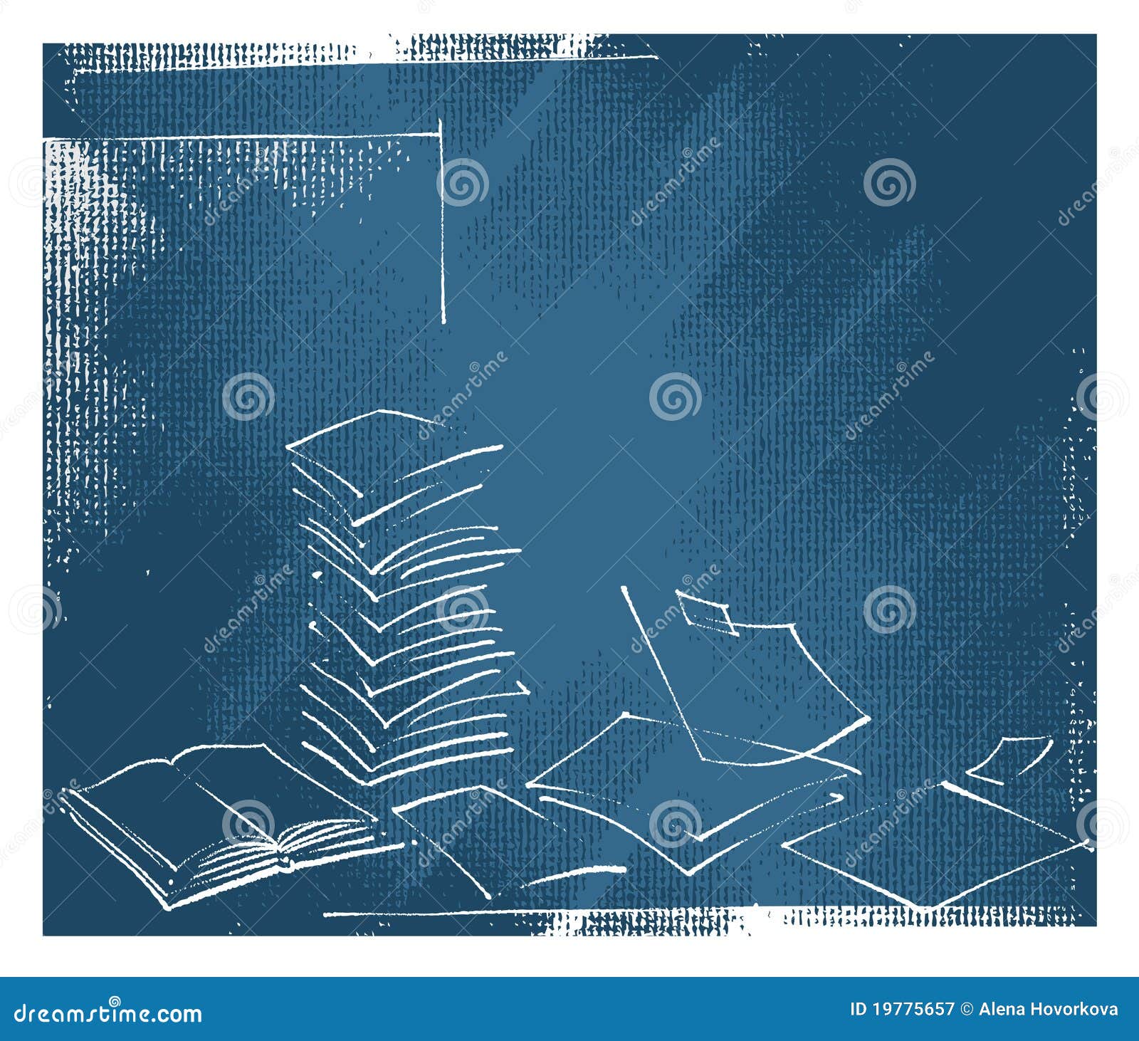 Background - Office Documents, Open Book Symbols Stock Vector ...