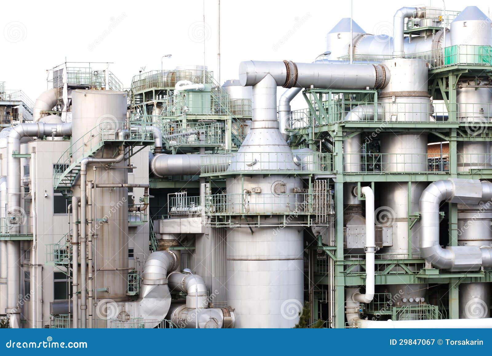 Oil Refinery factory stock image. Image of refinery, factory - 29847067