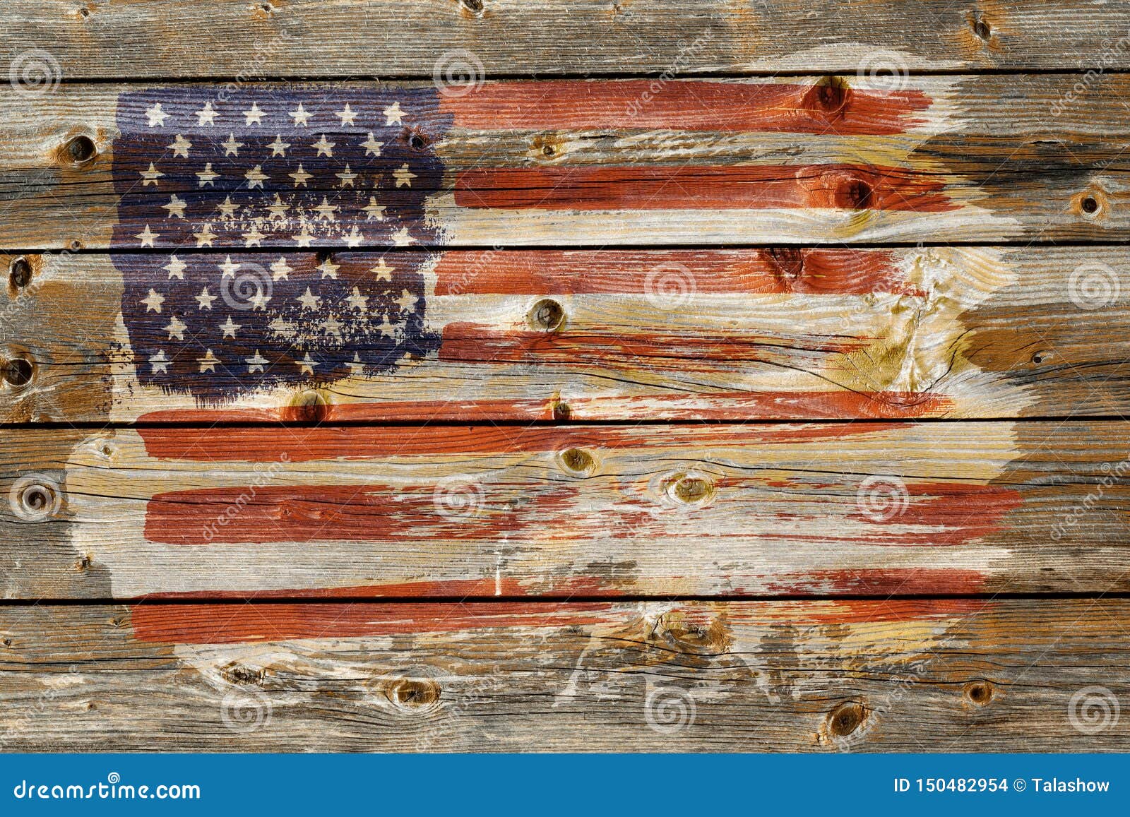 Background of the Old American Flag in Grunge Style Stock Photo - Image ...
