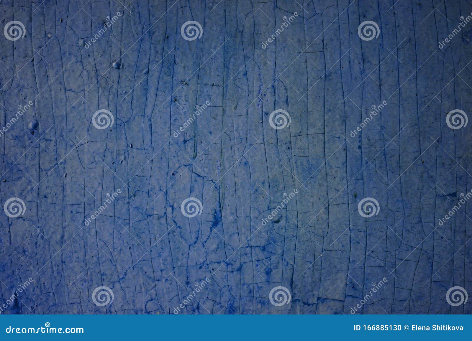 Background from Old Boards with Cracked Colored Paint. Blue Shades ...