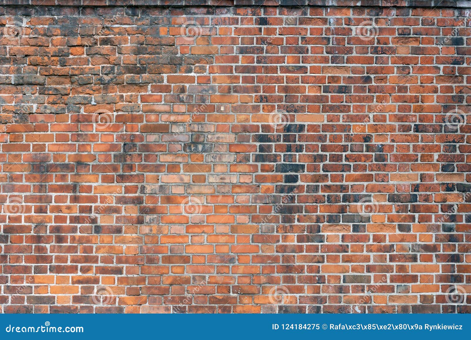 Background of Old Brick Wall Pattern Texture. Stock Image - Image of ...