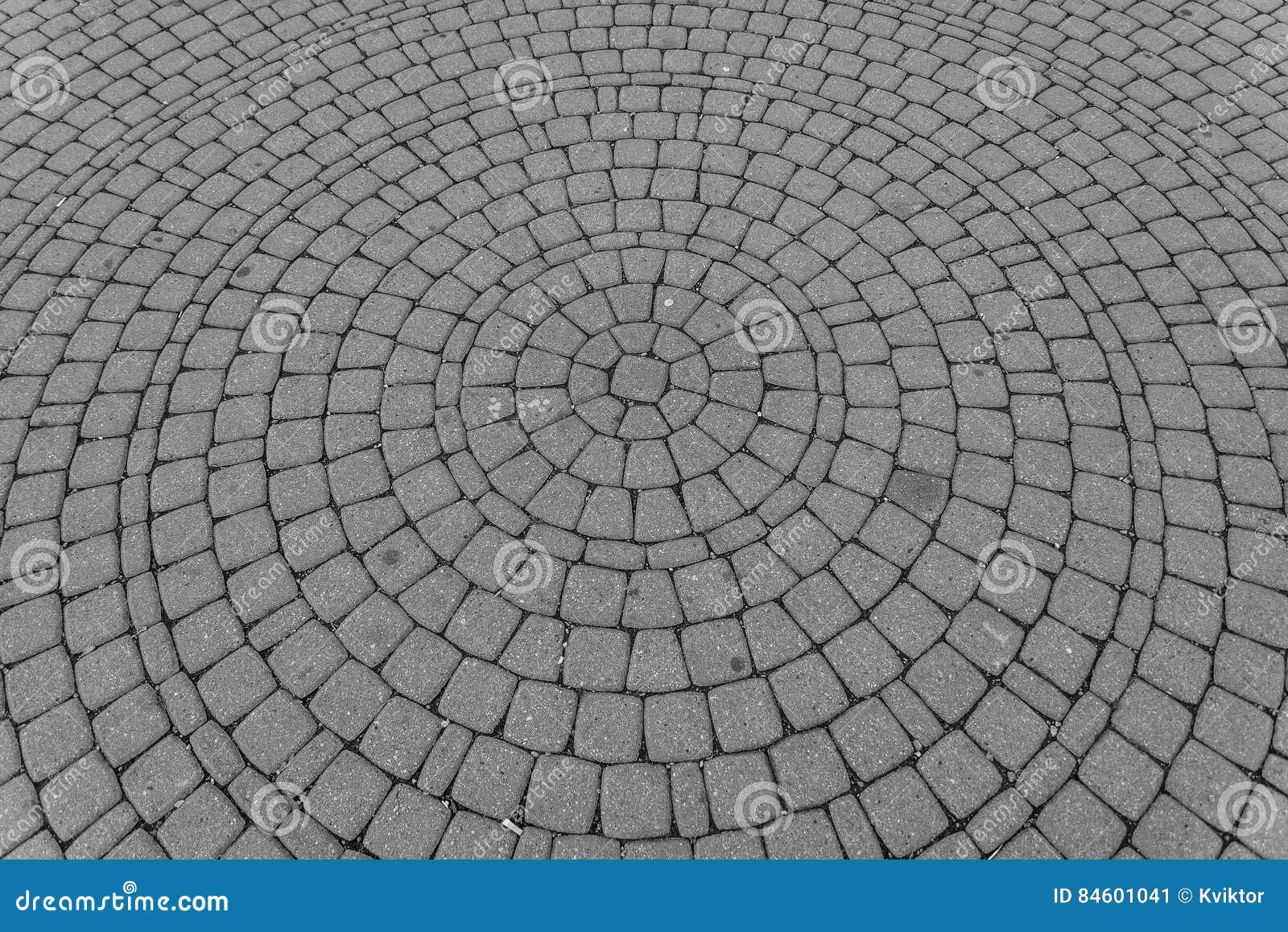 Background of Old Cobblestone Road in Circle Shape Stock Image - Image ...