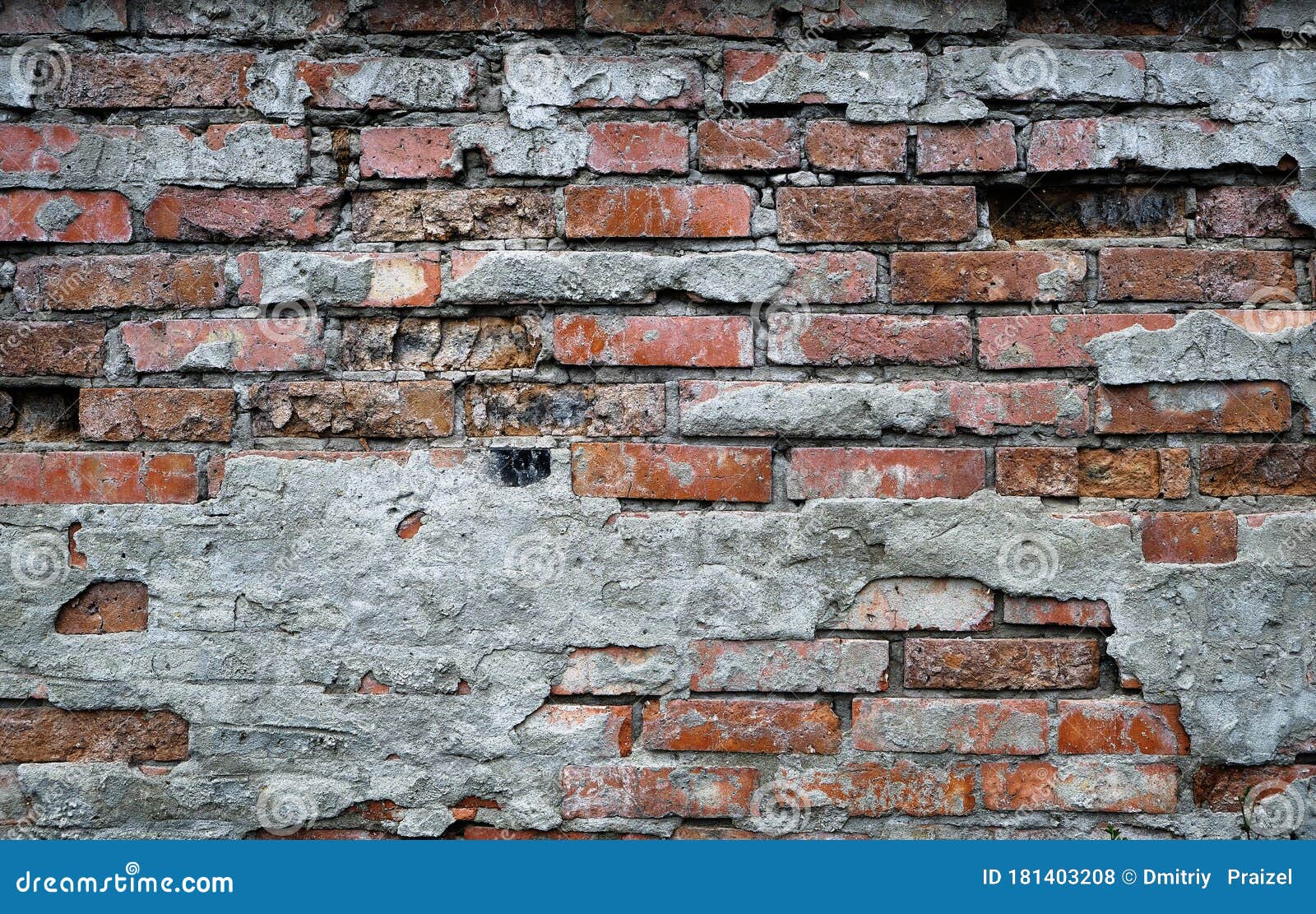 Background the Old Crumbling Brick Walls Stock Photo - Image of block ...