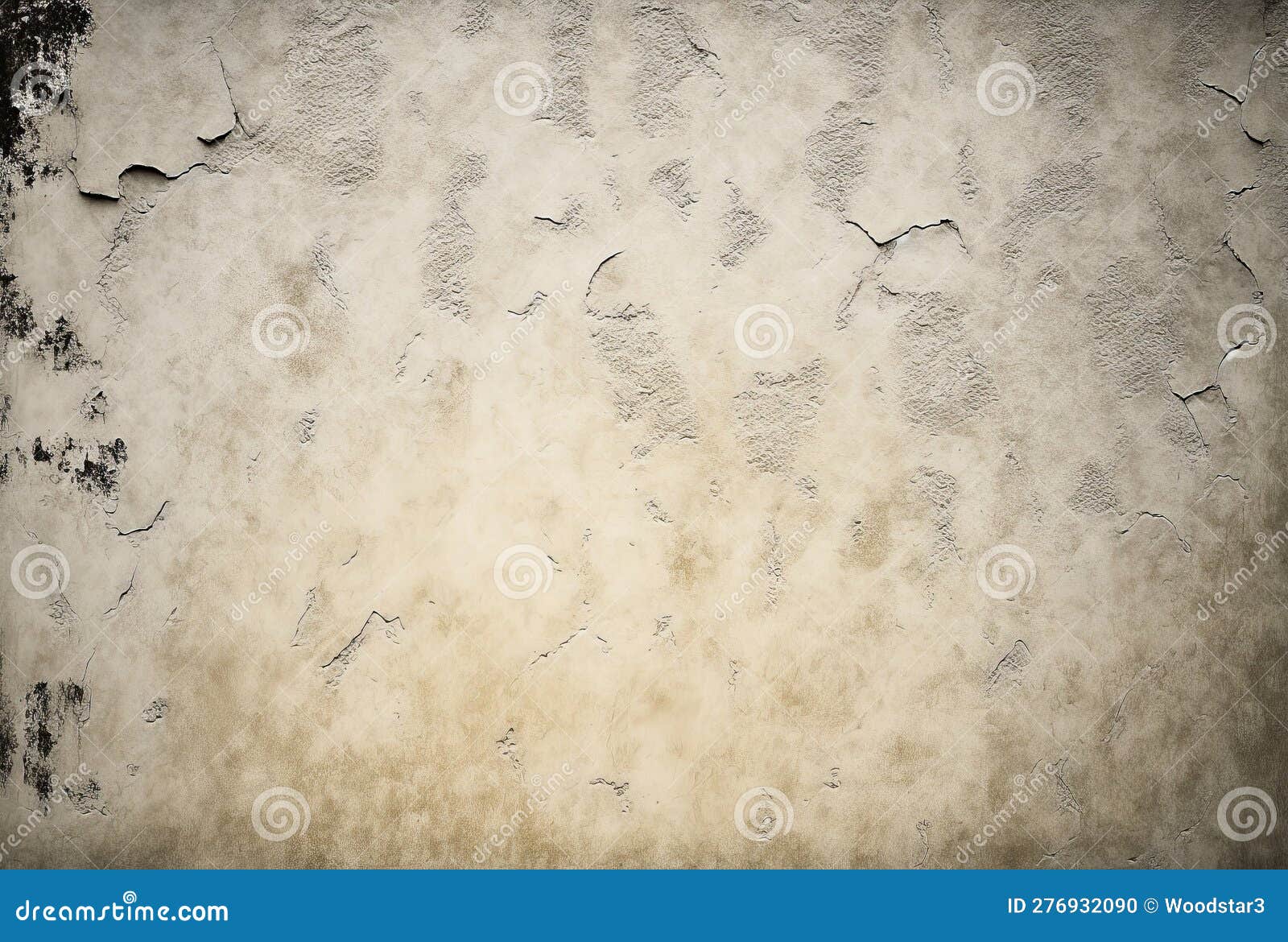 Background with Old Distressed Cracked Beige Concrete Wall Stock Photo ...