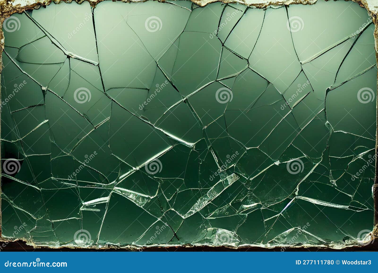 Background with Old Distressed Cracked Glass. Vintage Texture Stock ...
