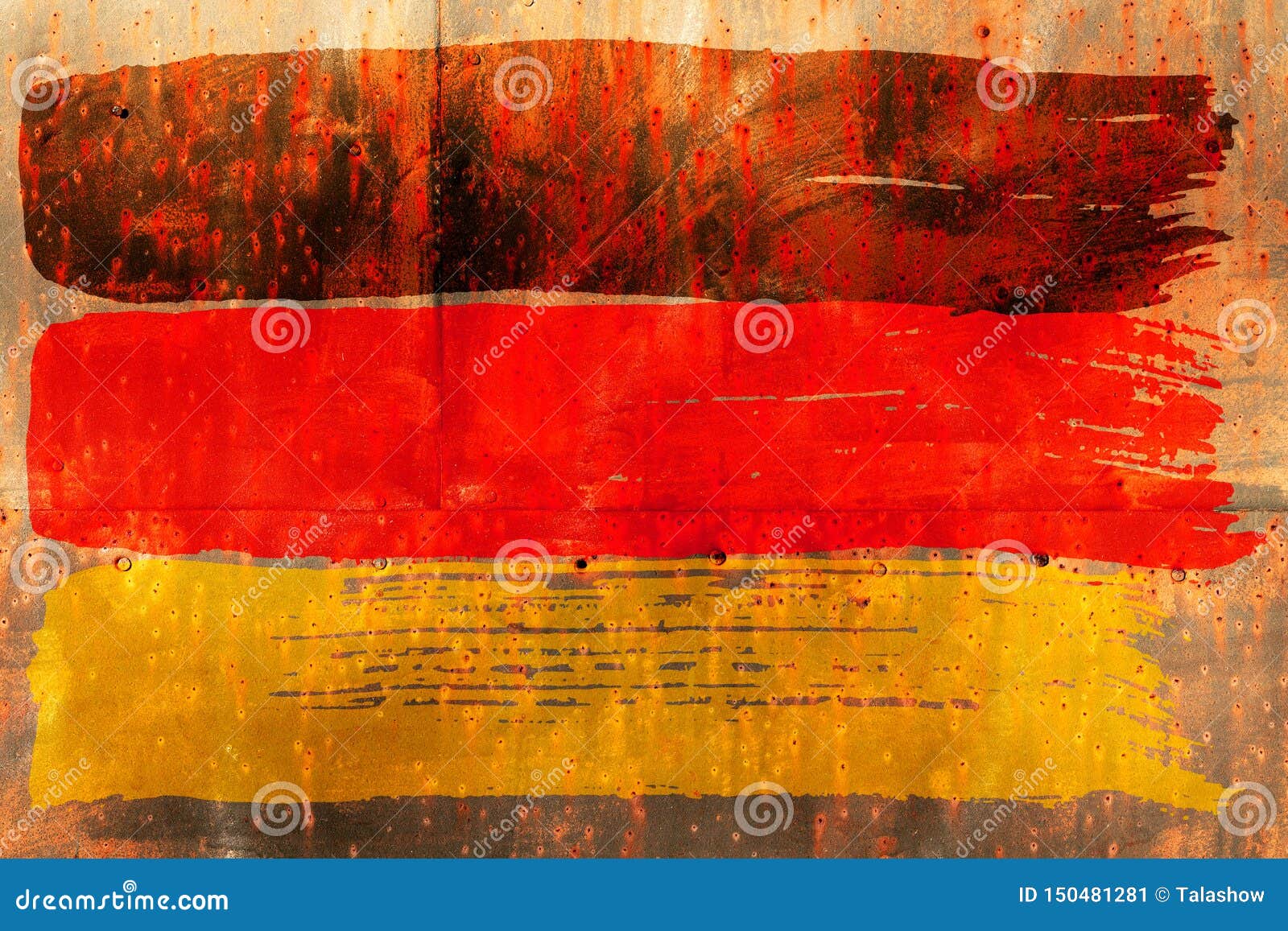 Background from Old German Flag in Grunge Style Stock Image - Image of ...