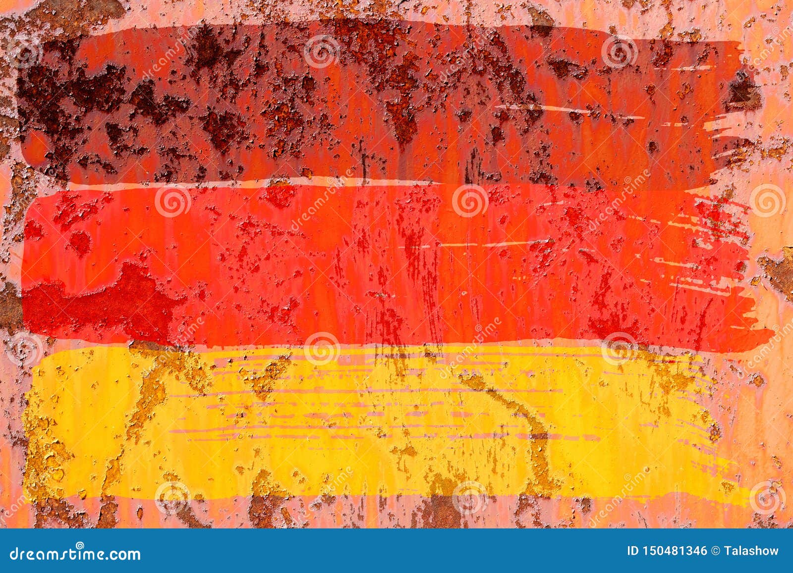Background from Old German Flag in Grunge Style Stock Photo - Image of ...