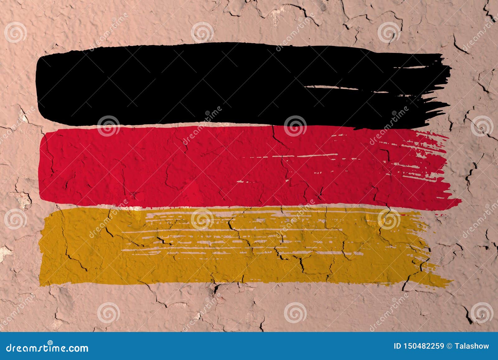 Background from Old German Flag in Grunge Style Stock Image - Image of ...
