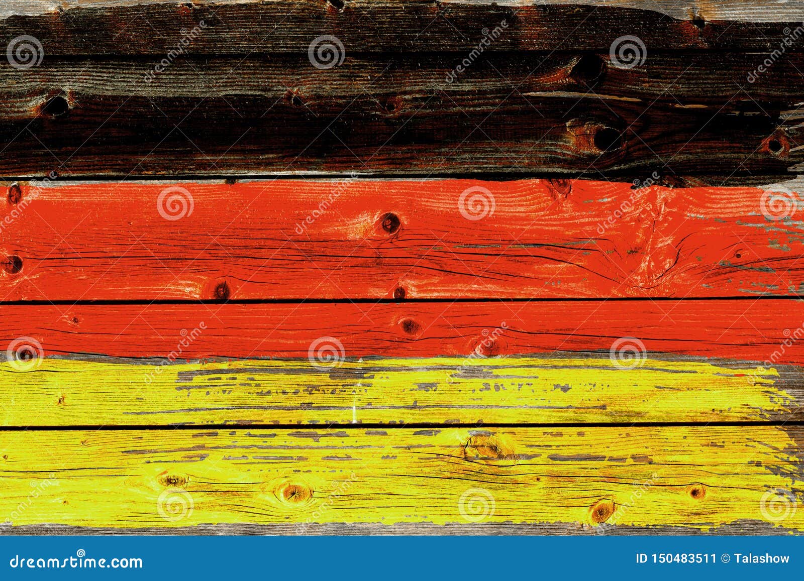 Background from Old German Flag in Grunge Style Stock Image - Image of ...