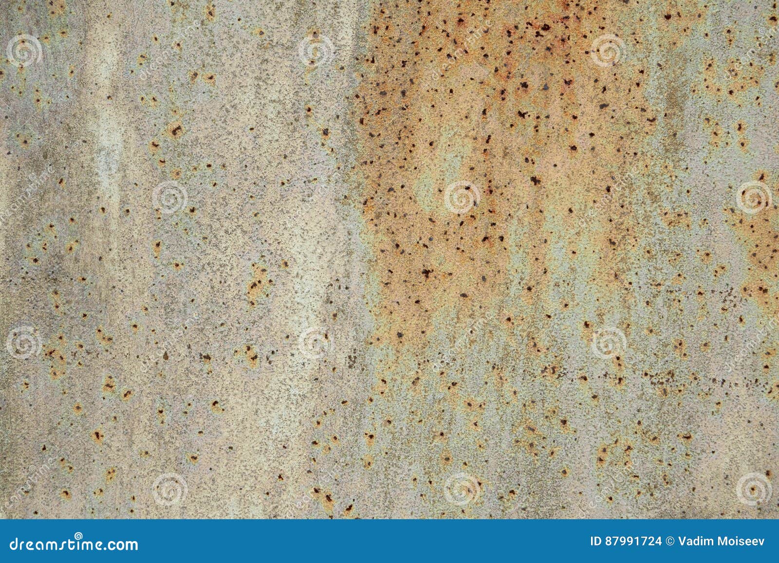 Rust Paint Texture. Background Of Old Painted Sheet Metal With Rust ...